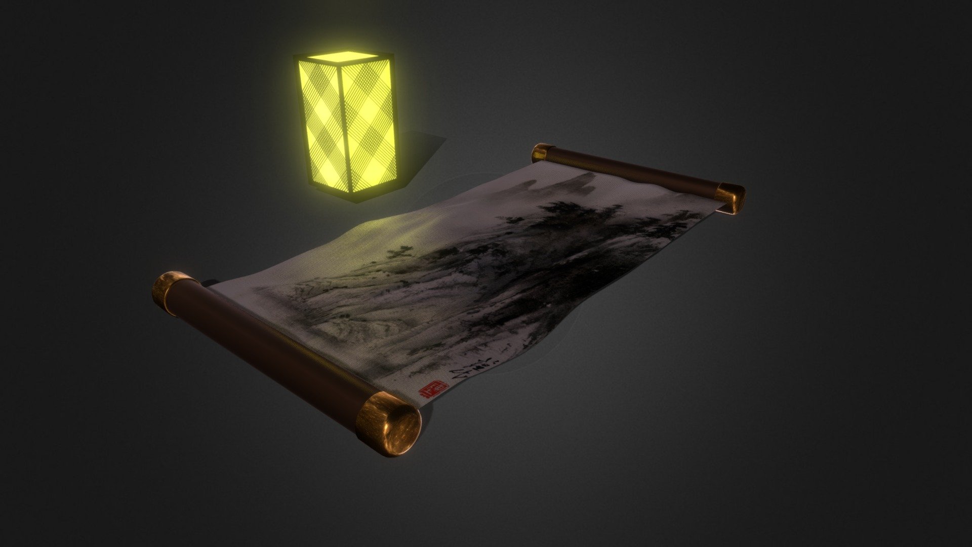 Chinese painting - Download Free 3D model by Tahir.Muhamad.Ajmal ...