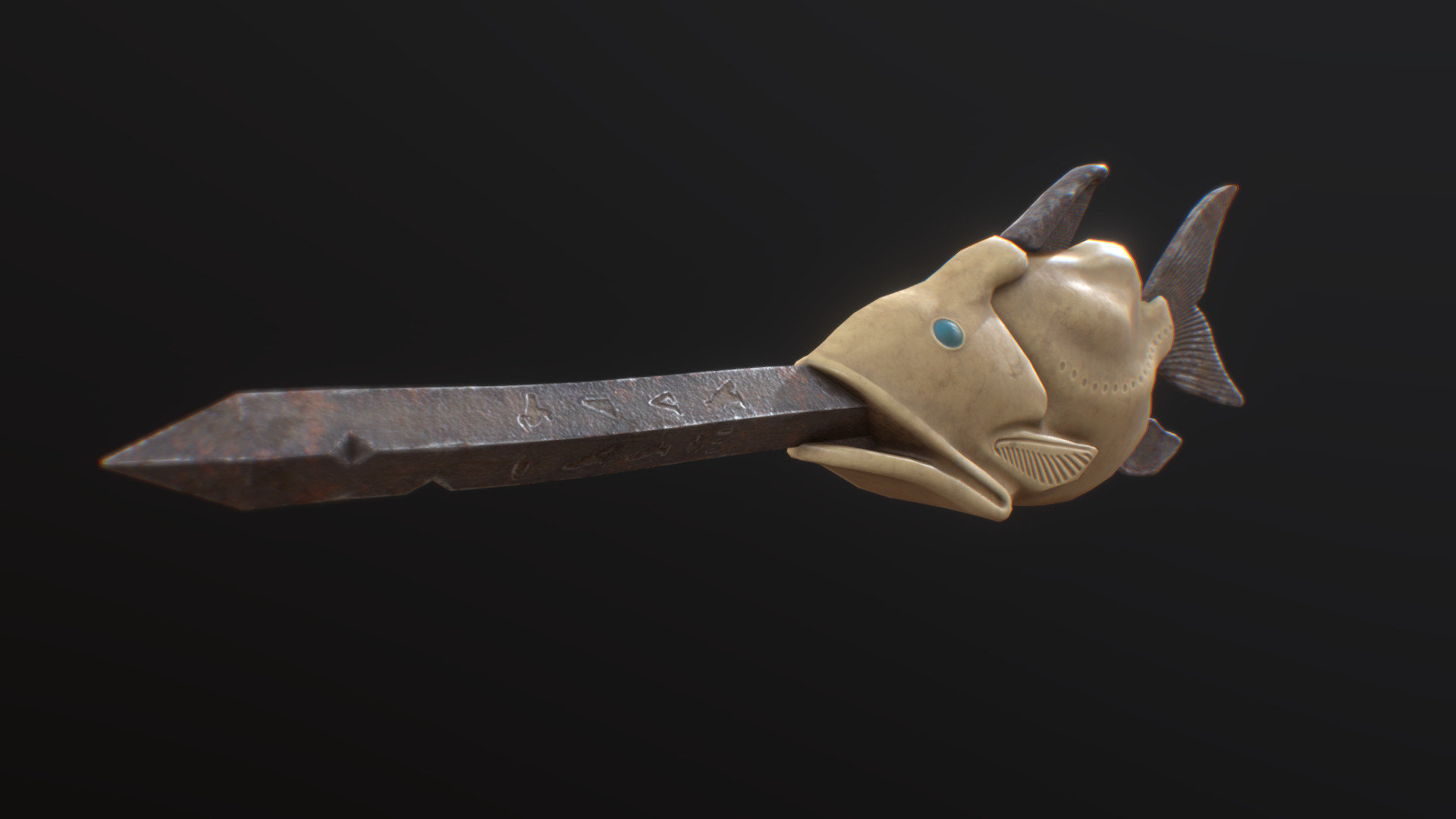 Fish-shaped key - 3D model by IgorAR [f0bde08] - Sketchfab
