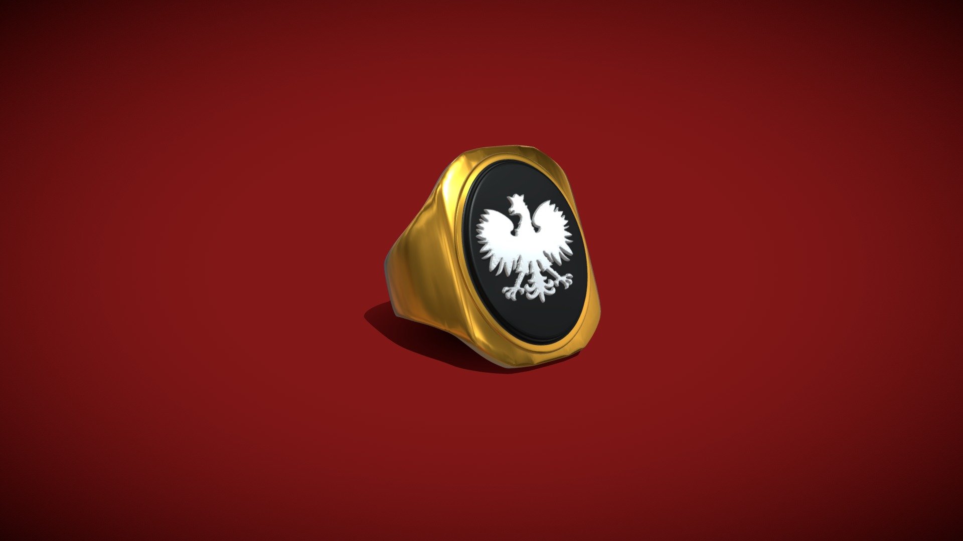 Signet with Polish eagle - 3D model by Orrik [f0bfcf0] - Sketchfab