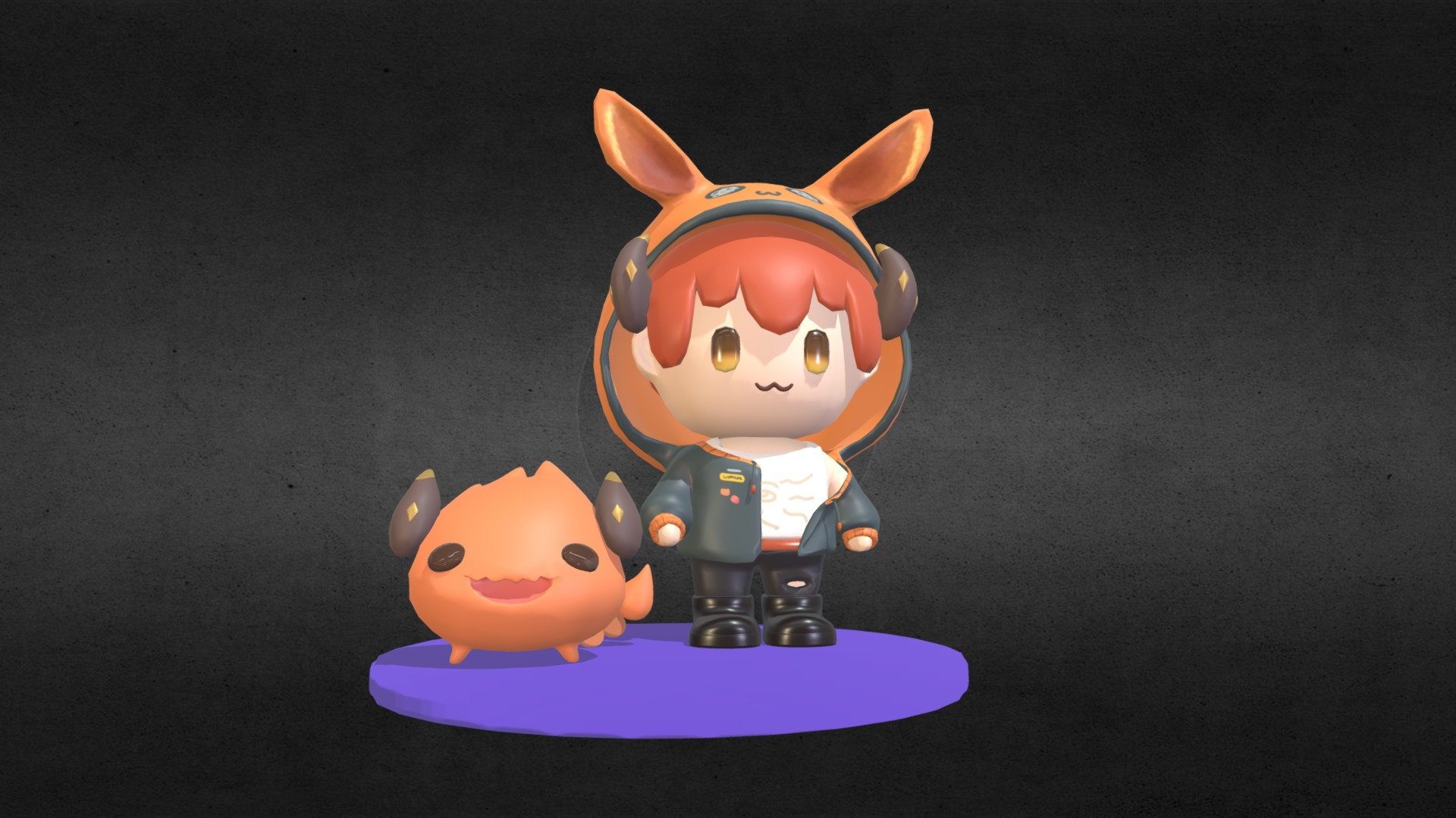 Chibi Asa Ifrit - Download Free 3D model by BunnyGame (@BunnyGameTW ...
