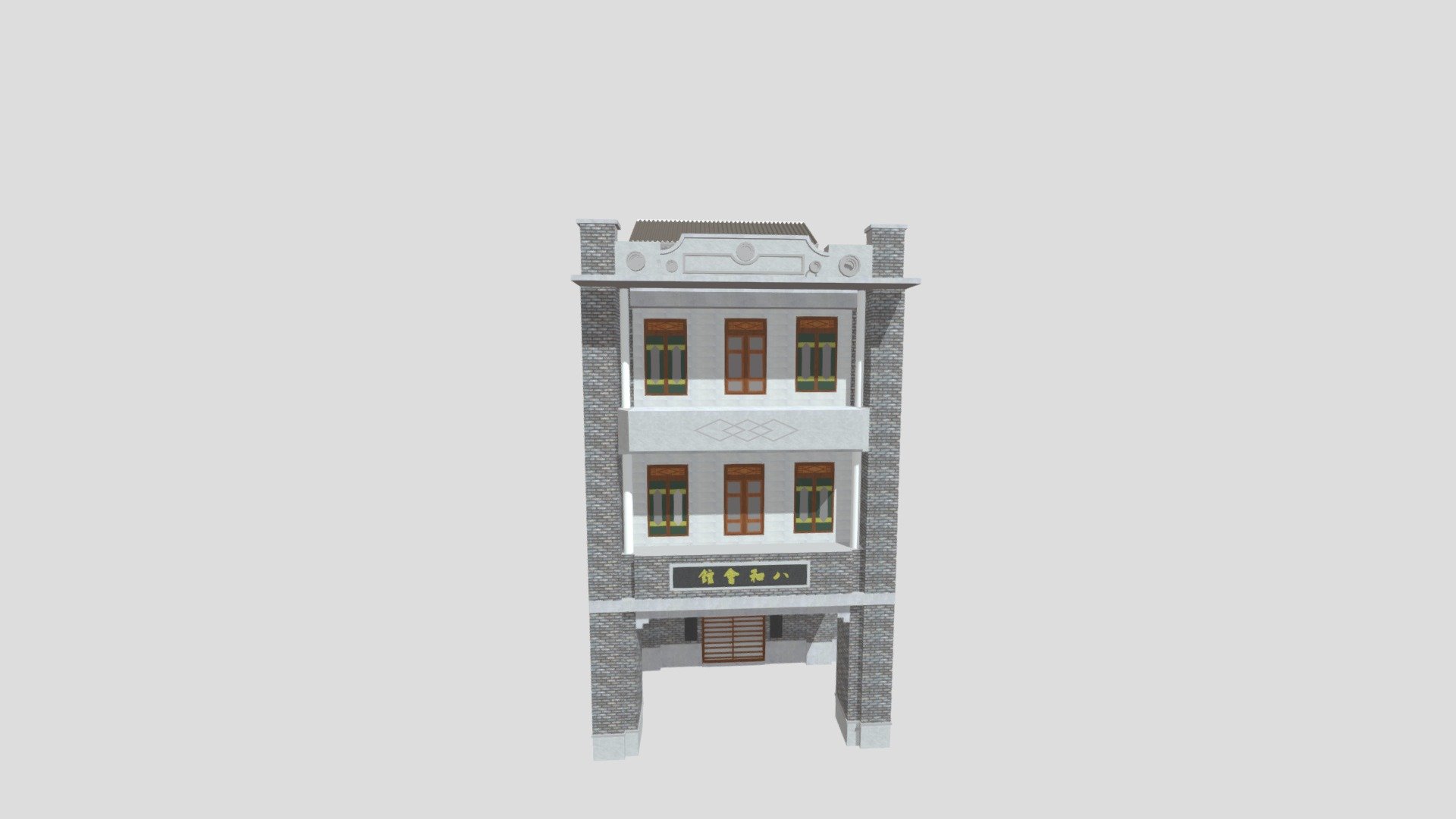 Guangzhou Qilou - Download Free 3D model by ruankaiyin2 [f0c0b46 ...