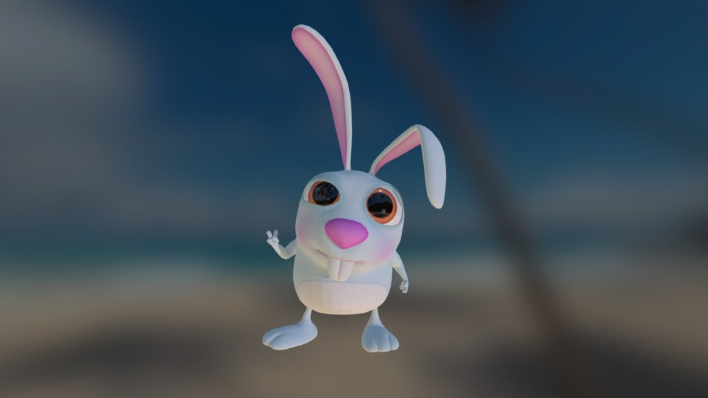 Cartoon Blue Bunny - 3D model by Denys Almaral (@denysalmaral) [f0c1964 ...
