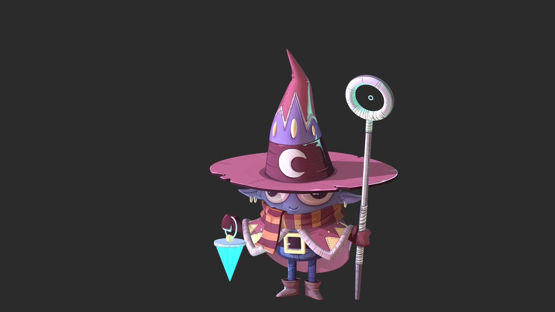 Wizard - 3D model by miriam (@miriamrp.art) [f0c357d] - Sketchfab