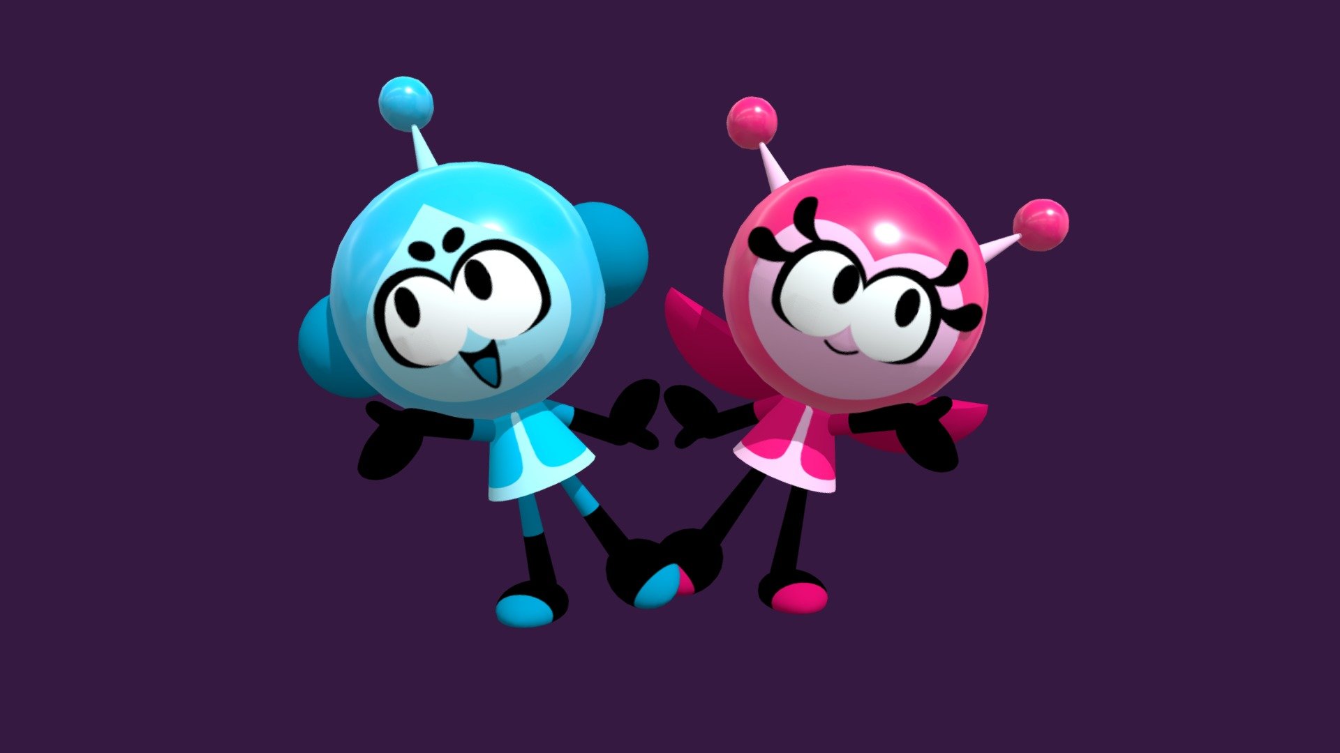 Vita-Boy & Mina-Girl - Download Free 3D model by Peardian [f0c3682 ...
