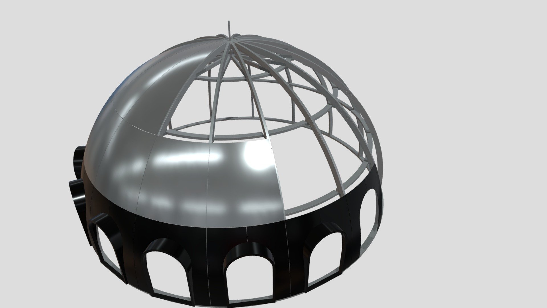 Dome model - 3D model by gabrielr22 [f0c3f41] - Sketchfab
