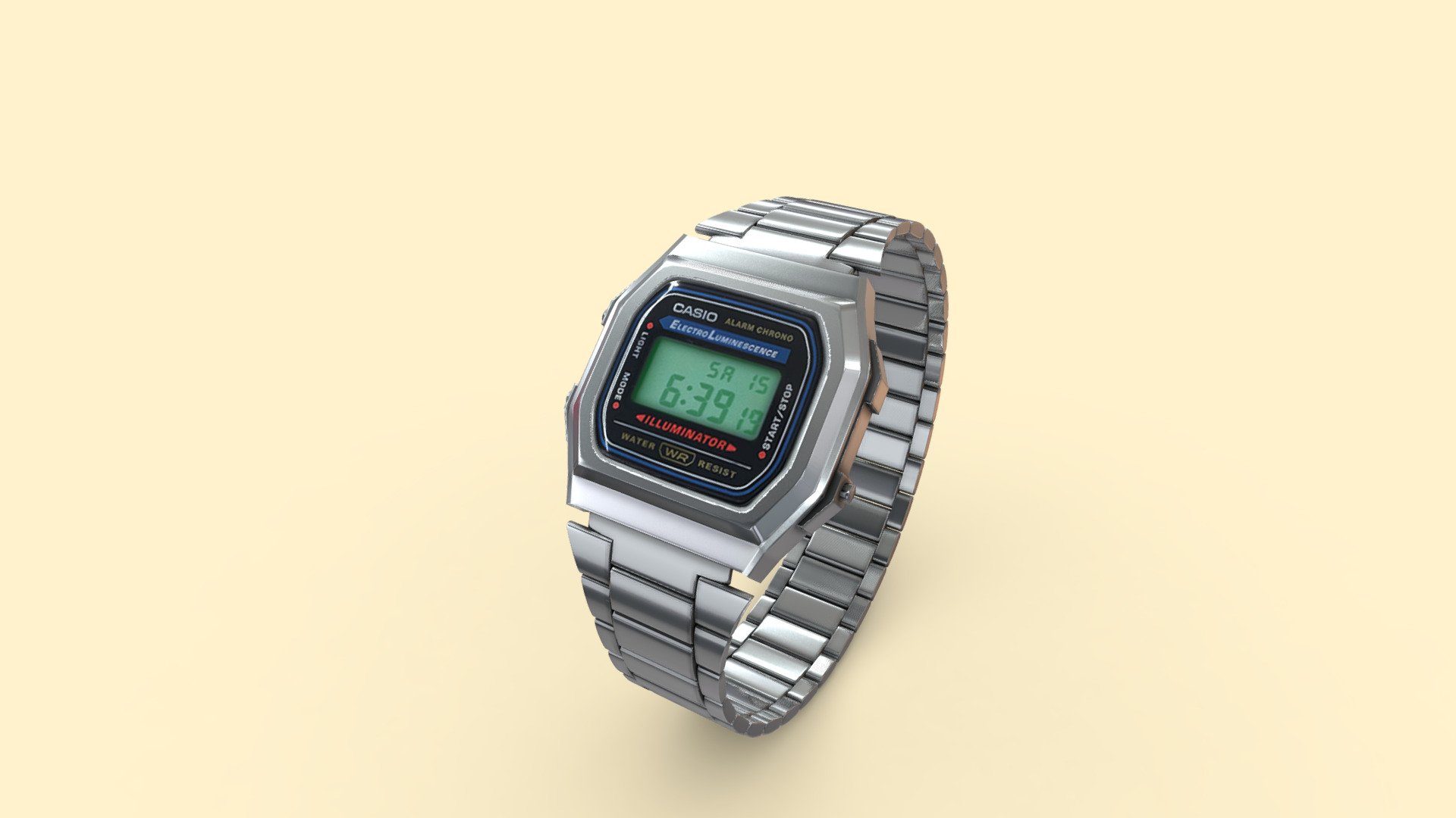 Casio - Alarm Chrono Digital Watch - 3D model by Adam.White [f0c4273 ...