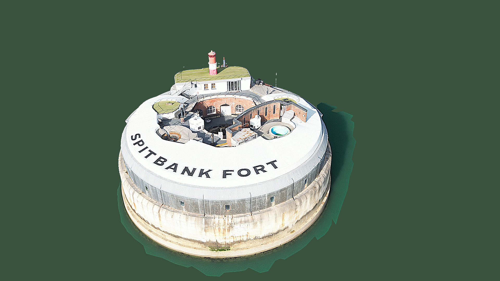 Spitbank Fort, Portsmouth, UK - 3D model by Arena 360 (@www.arena360.co ...