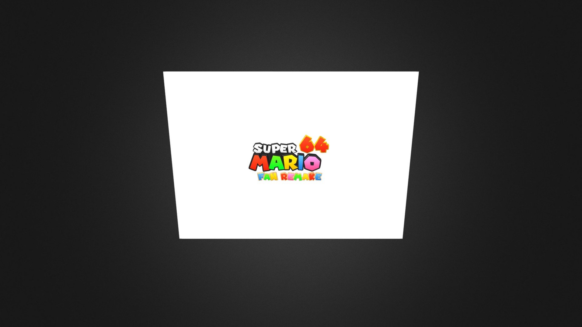 Super Mario 64 Fan Remake - 3D model by keiththehuman [f0c4c1a] - Sketchfab