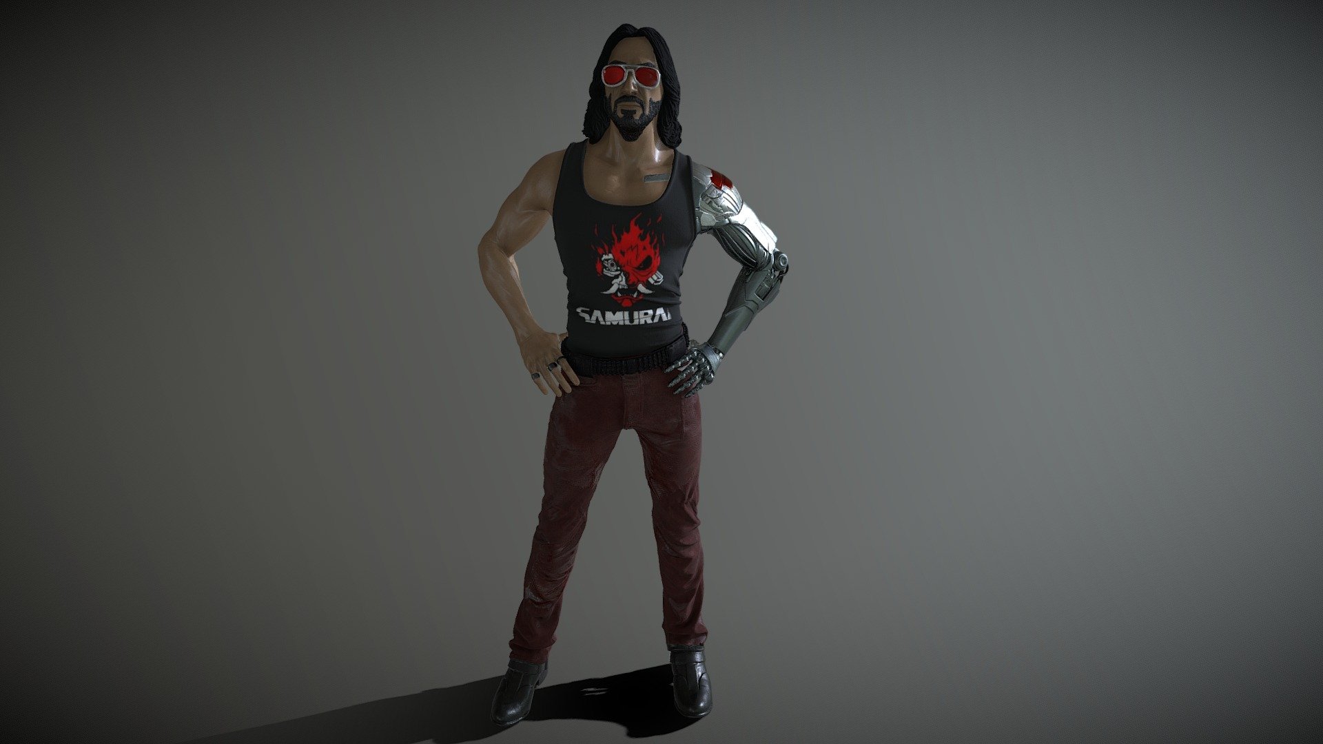 Johnny Silverhand (Rough) - 3D model by Alisha (@AlishaBegum) [f0c7e22 ...