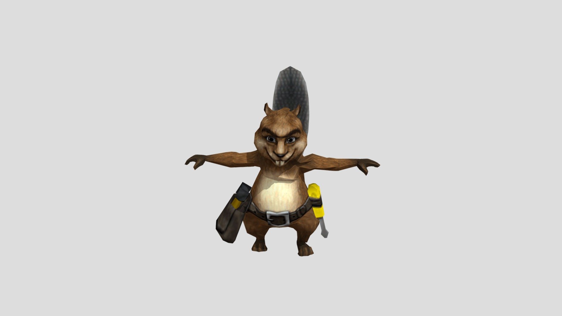 boris from over the hedge T pose - Download Free 3D model by ...