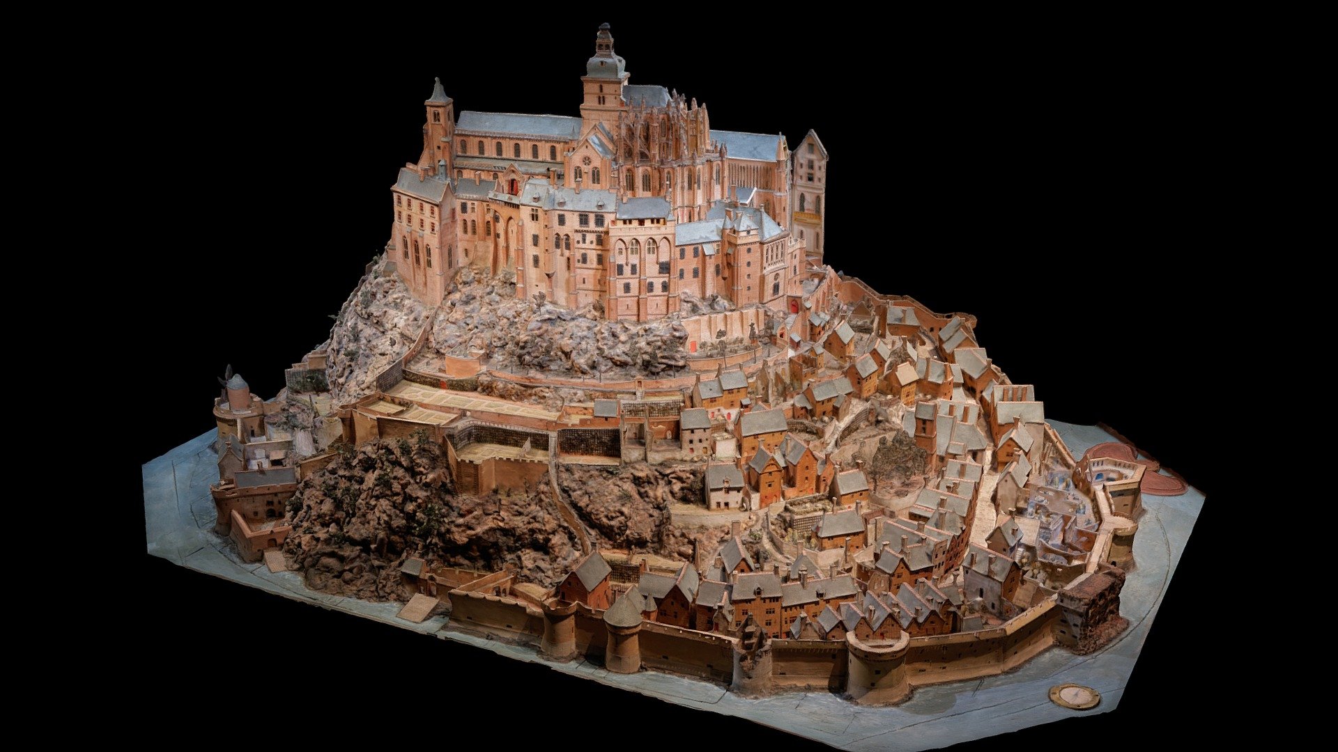 Mont-Saint-Michel - Relief Map Museum - 3D model by Benoît Rogez ...