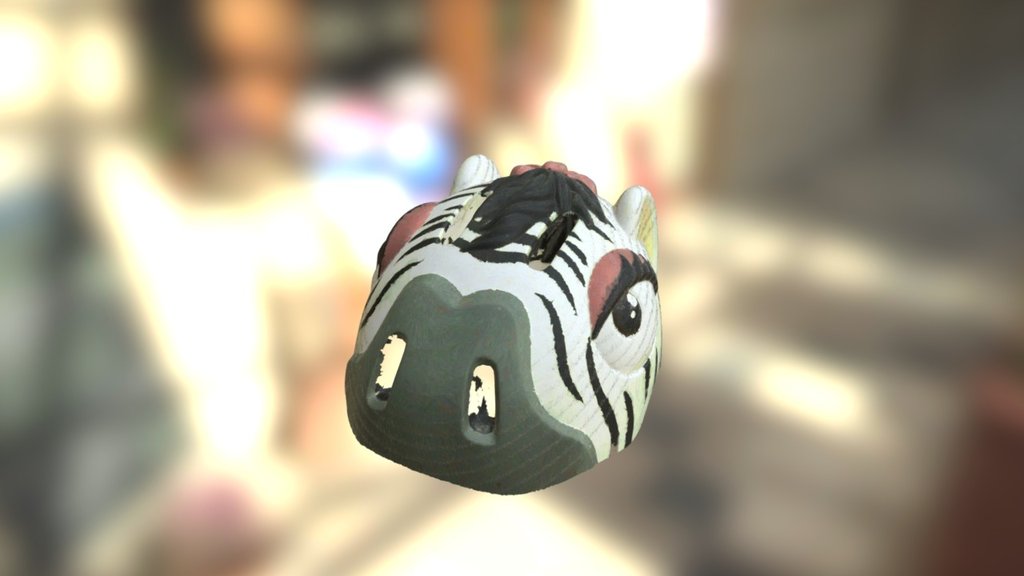 Zebra Helmet - Download Free 3D model by chayo [f0cc9ec] - Sketchfab