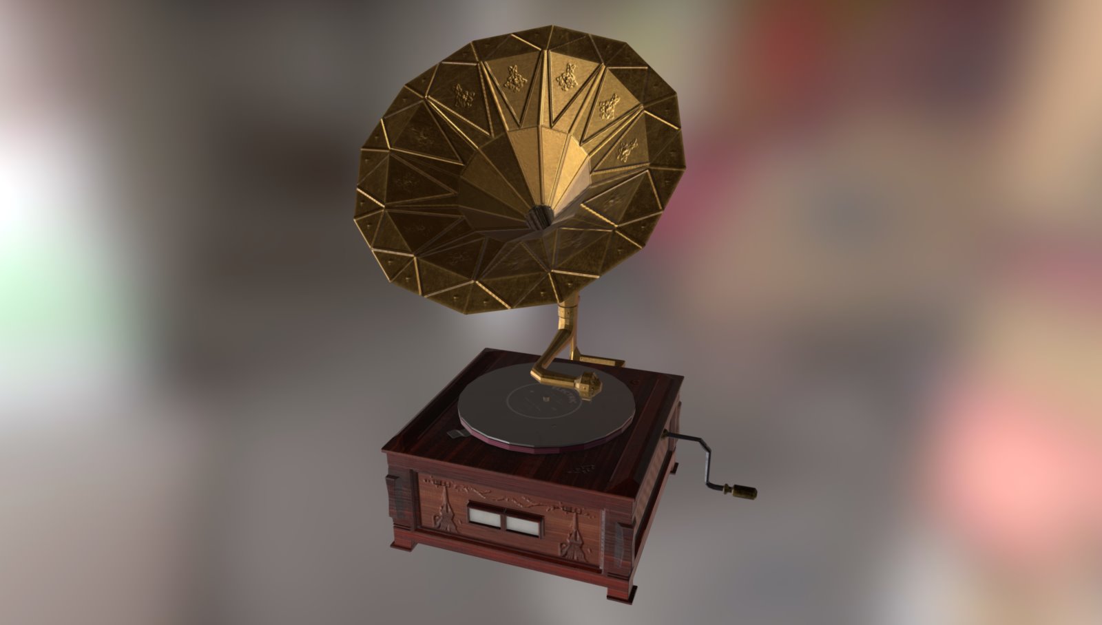 Vintage Record Player - 3D model by Mad_Lobster_Workshop [f0cd4cb ...