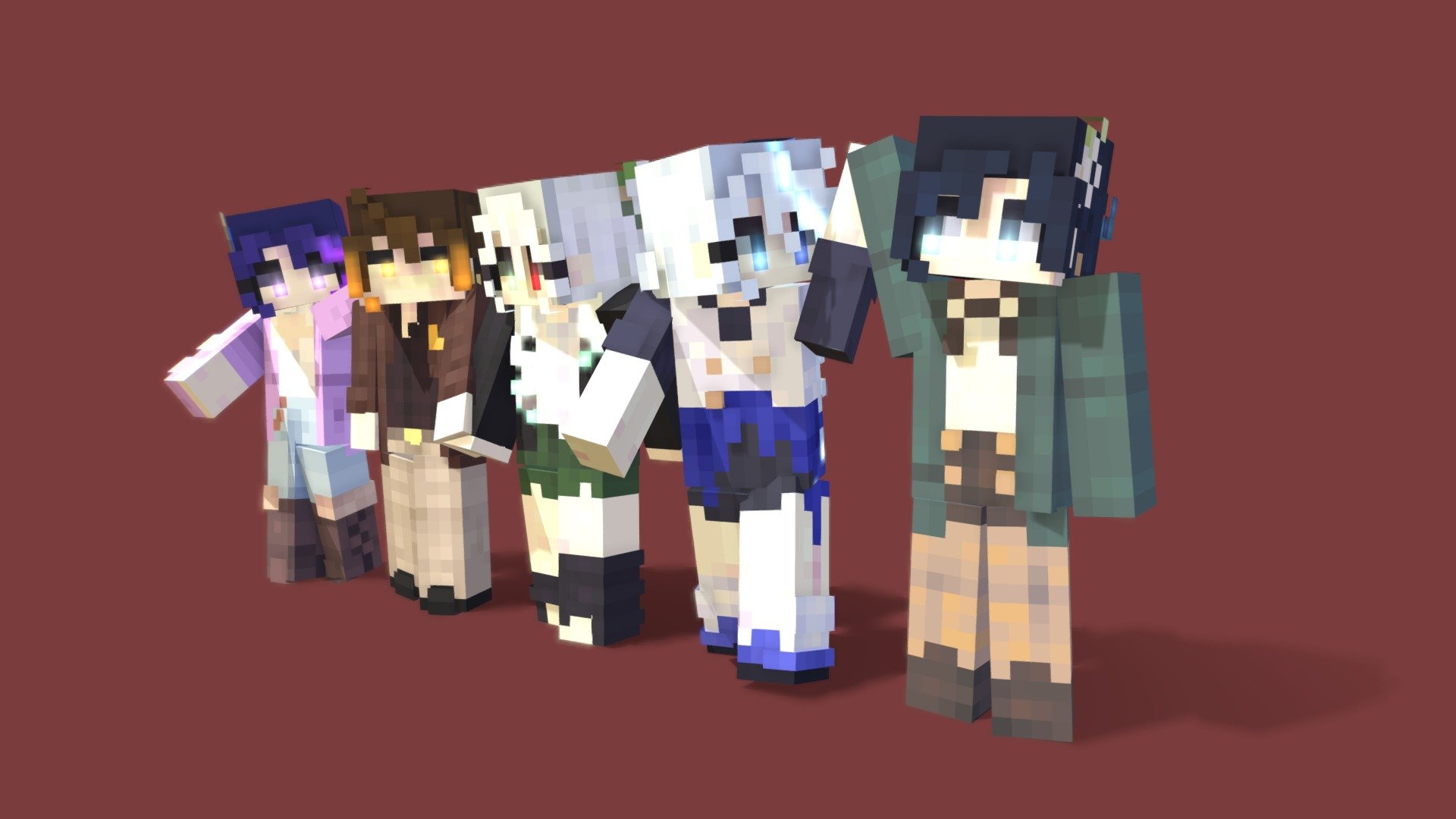 'Archon Family' | Minecraft - 3D model by SkyFantasyWorld [f0cdd37 ...