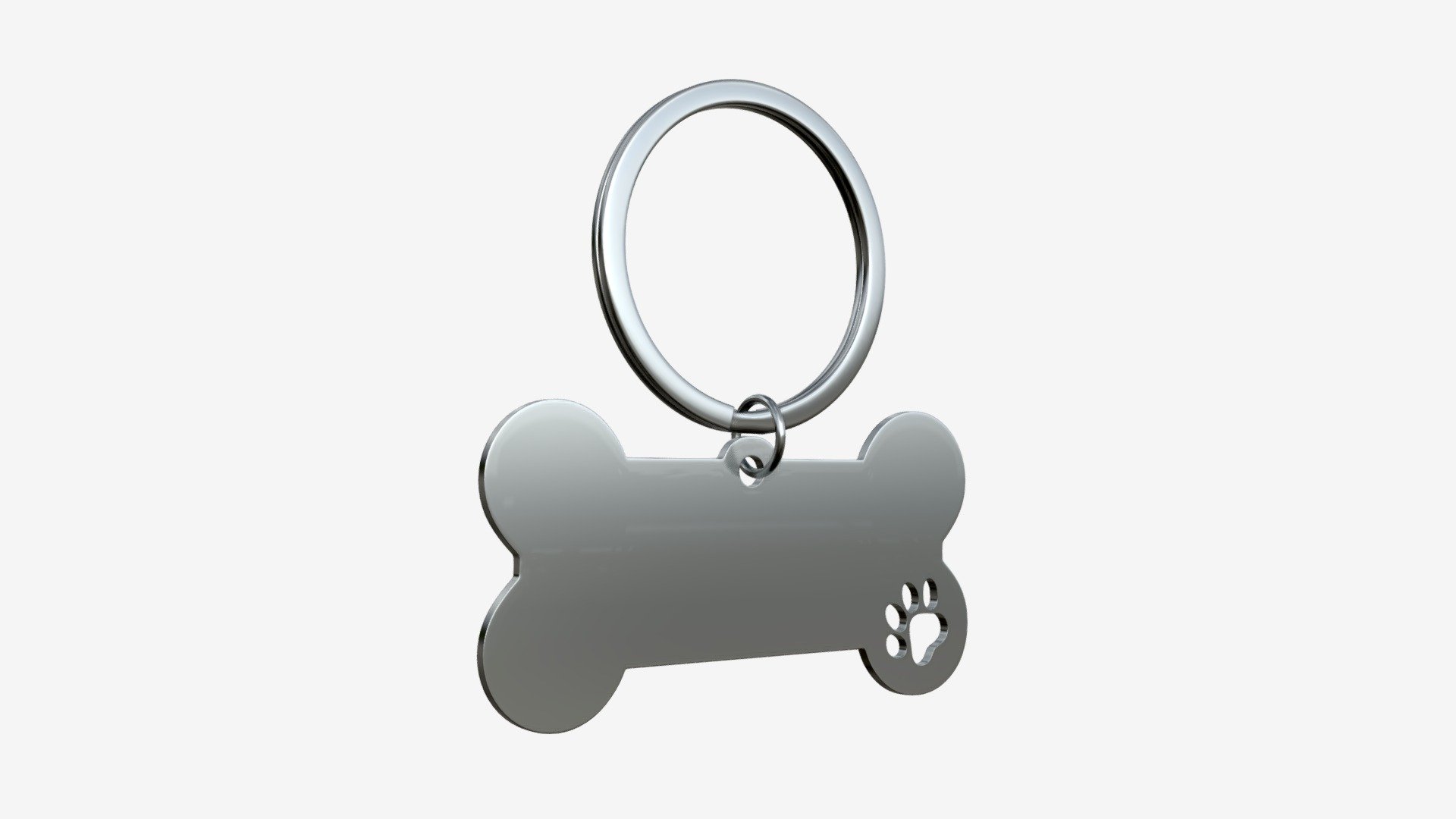 Collar Pet ID Tag steel white - Buy Royalty Free 3D model by HQ3DMOD ...