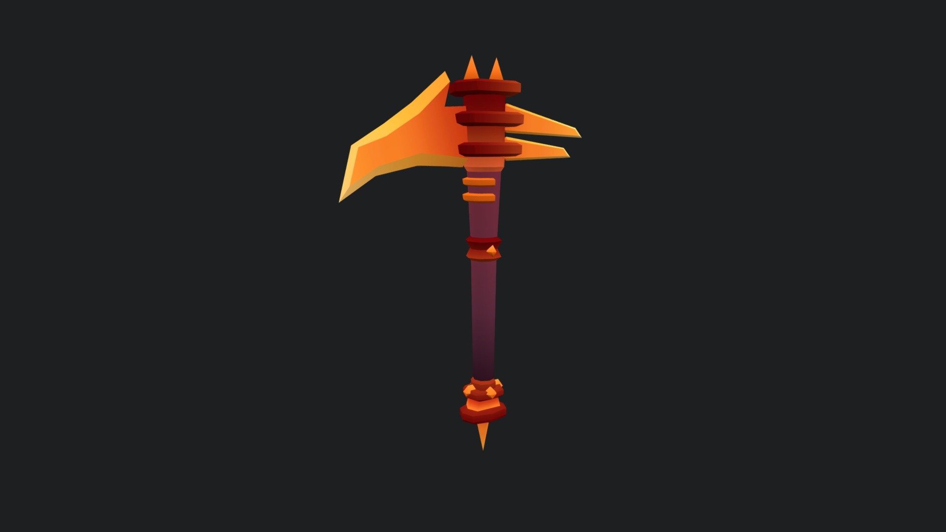 Low Poly Molten Scythe - 3D model by Sanzhar Murzin (@SanzharMurzin ...