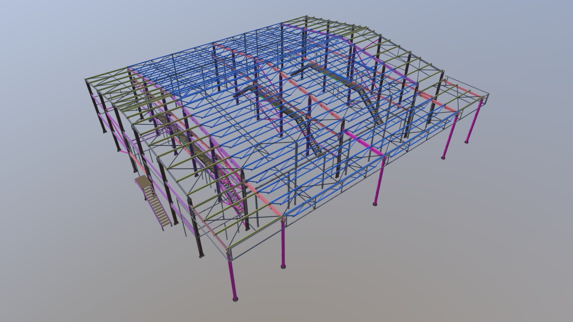 Complex building - Download Free 3D model by iliayurchenkov [f0d8b9b ...