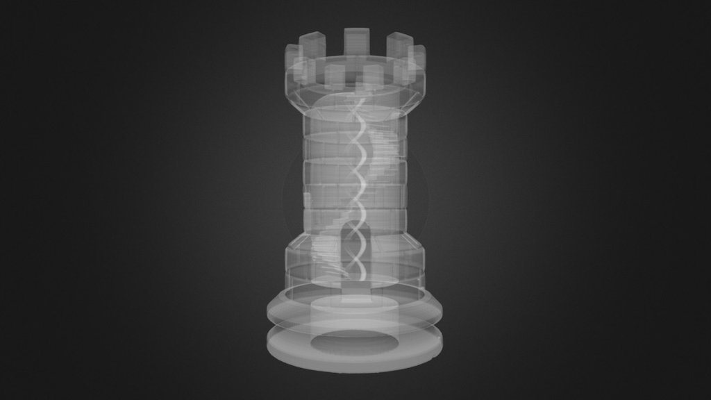 CT Scan of a 3D Printed Chess Rook - 3D model by North Star Imaging ...