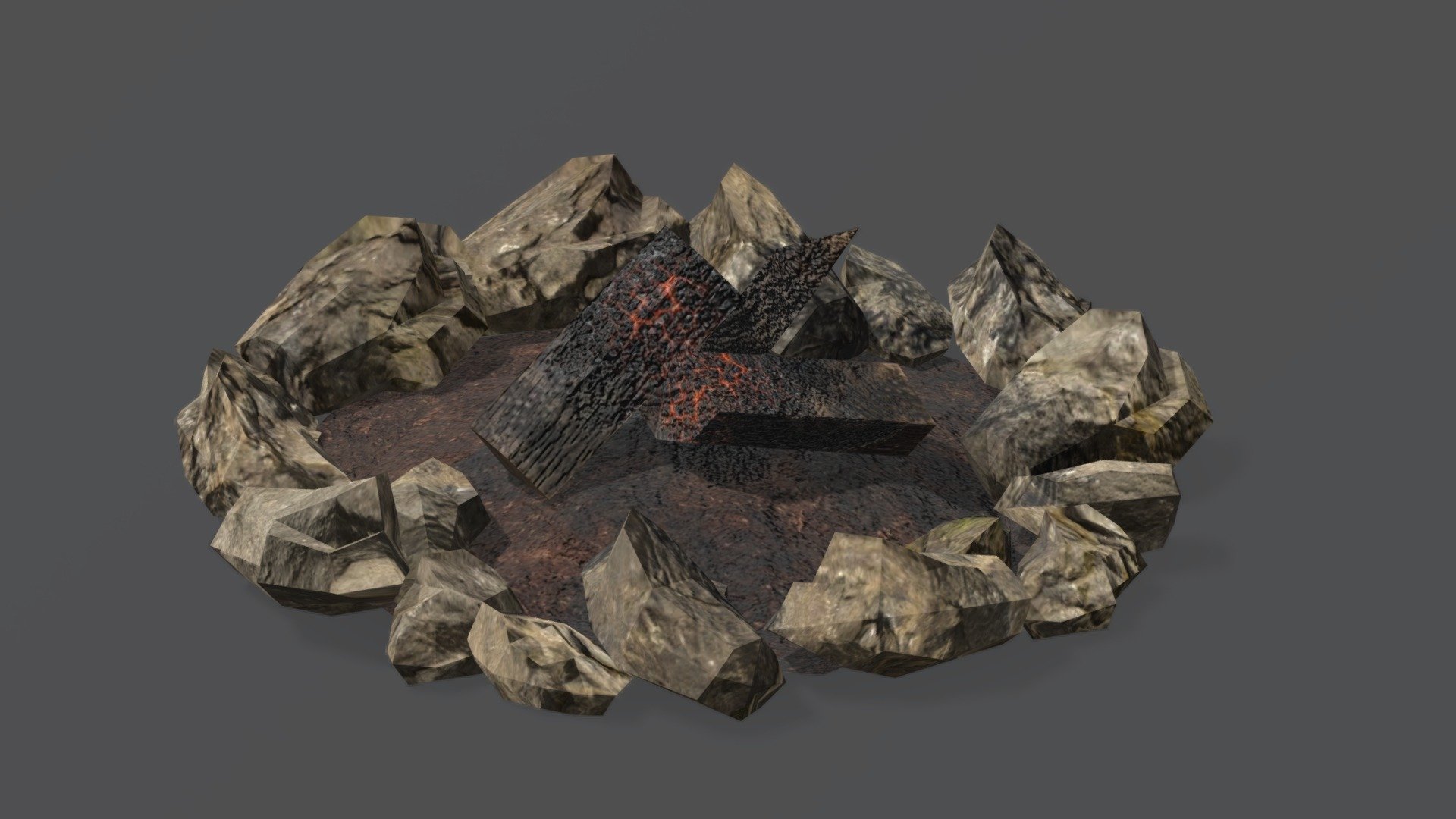 Low Poly Firepit - 3D model by AlexanderCrystal [f0da66e] - Sketchfab
