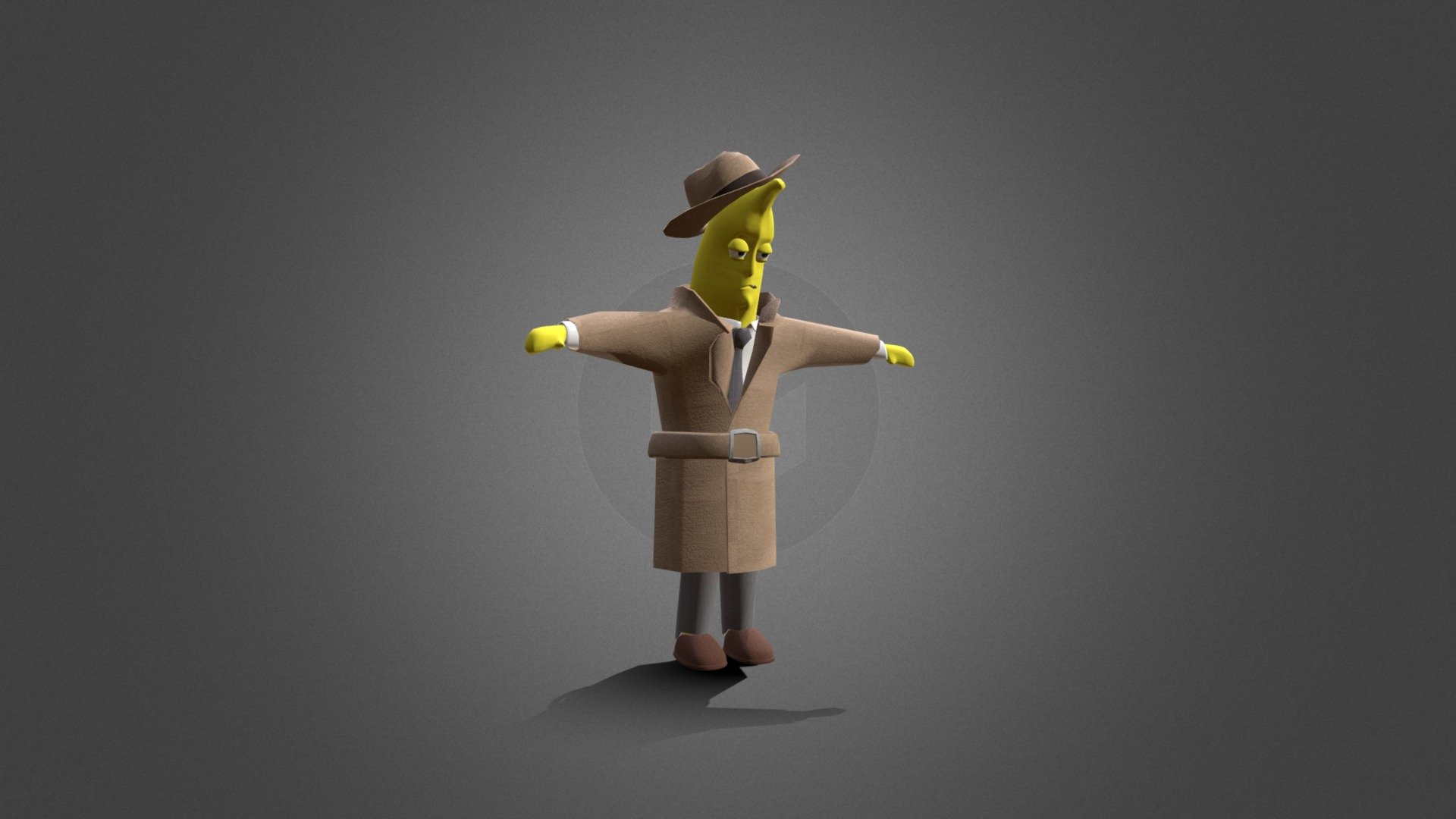 Banana Detective - Download Free 3D model by zbartle [f0da875] - Sketchfab