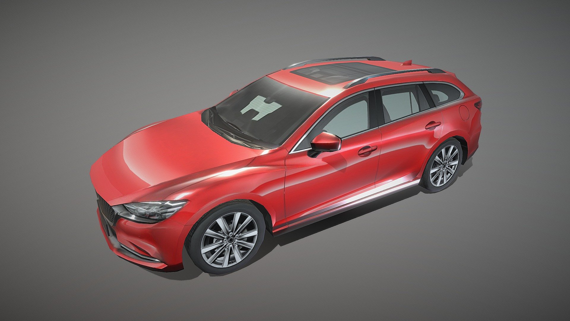 Lowpoly Crimson Mazda - Buy Royalty Free 3D model by Underground Lab ...