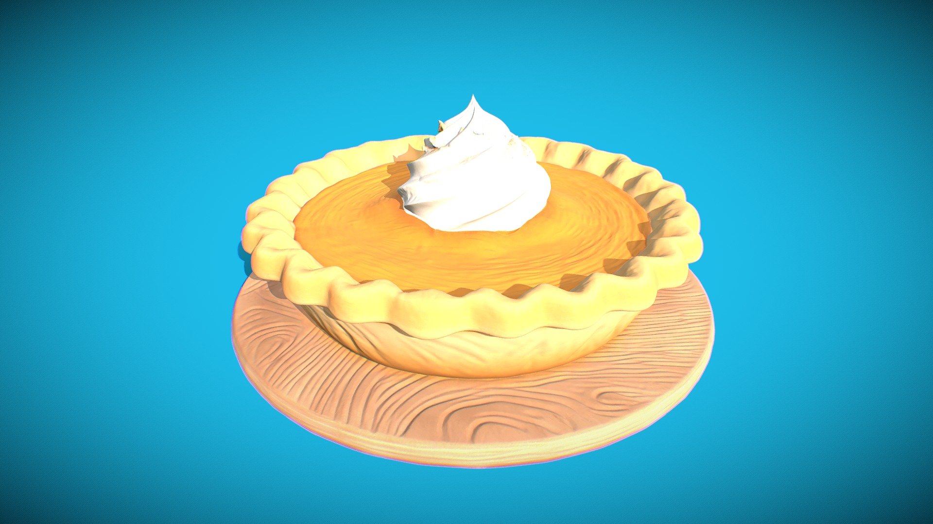 Pumpkin Pie - 3D model by KamillaKraus [f0dc200] - Sketchfab