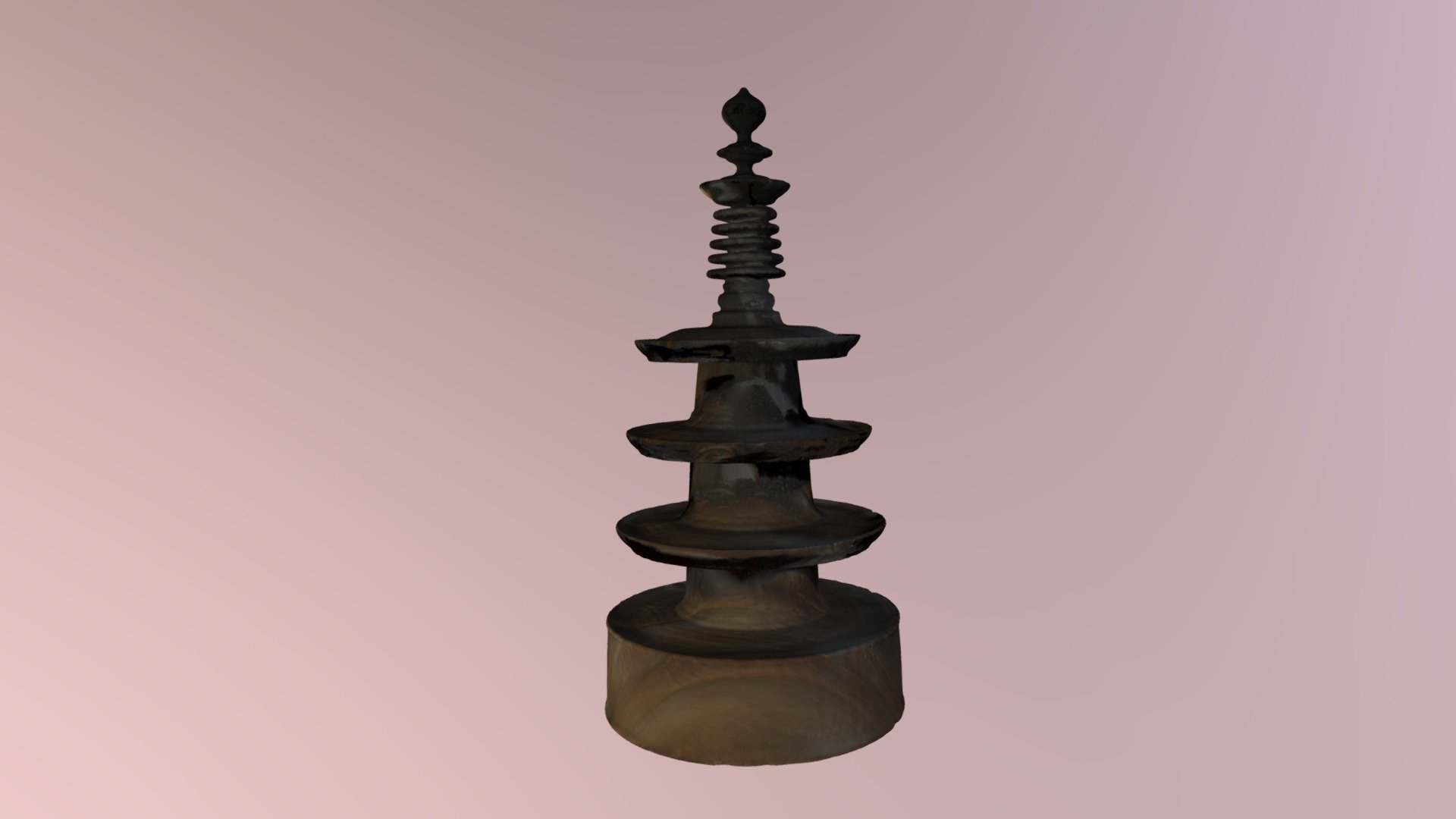 Hyakuman-tō (three-tiered pagoda) - 3D model by Spencer Museum of Art ...
