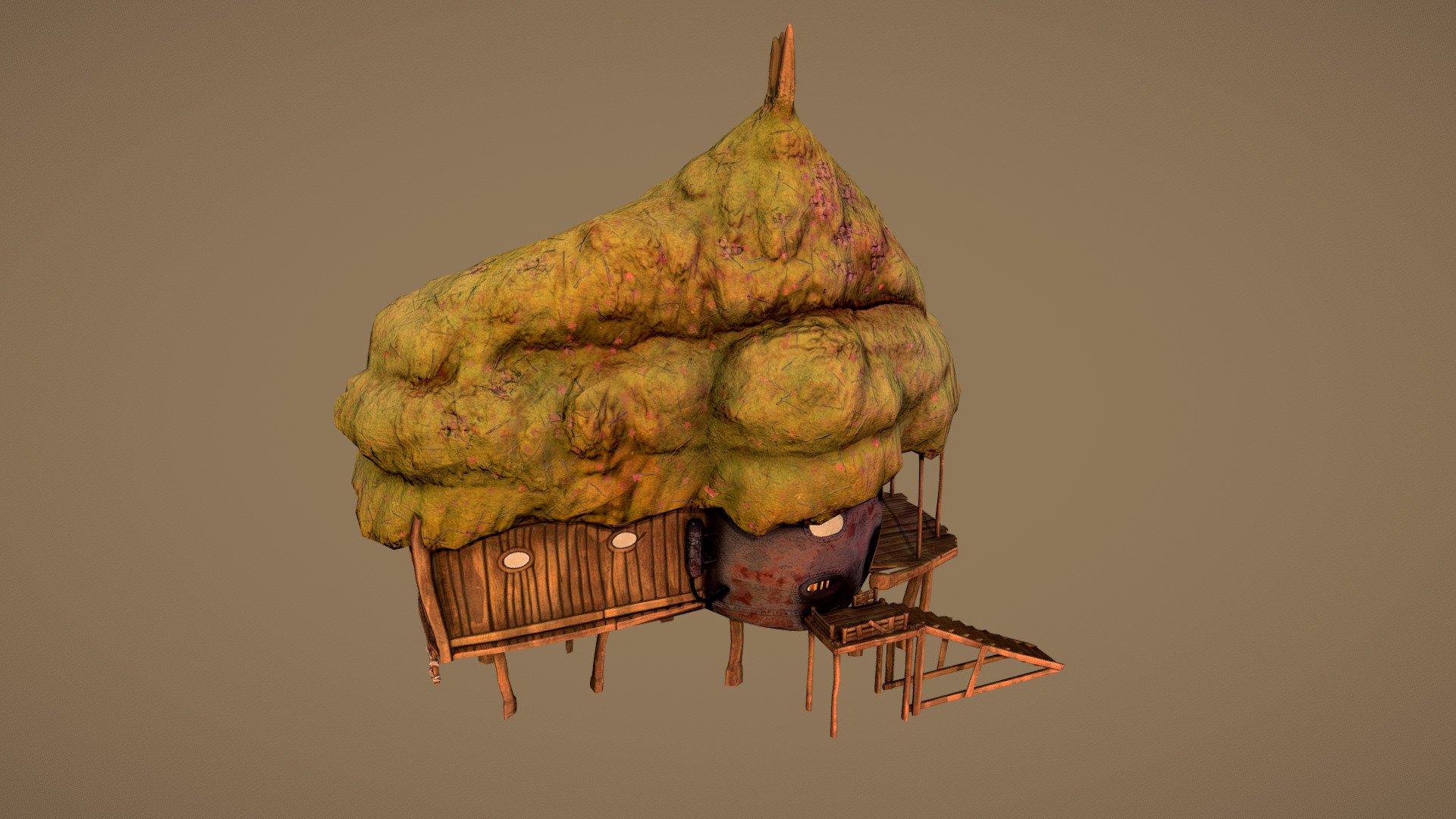 Goblin Housing 1 - 3D model by Morky (@Rekrovoire) [f0e04f8] - Sketchfab
