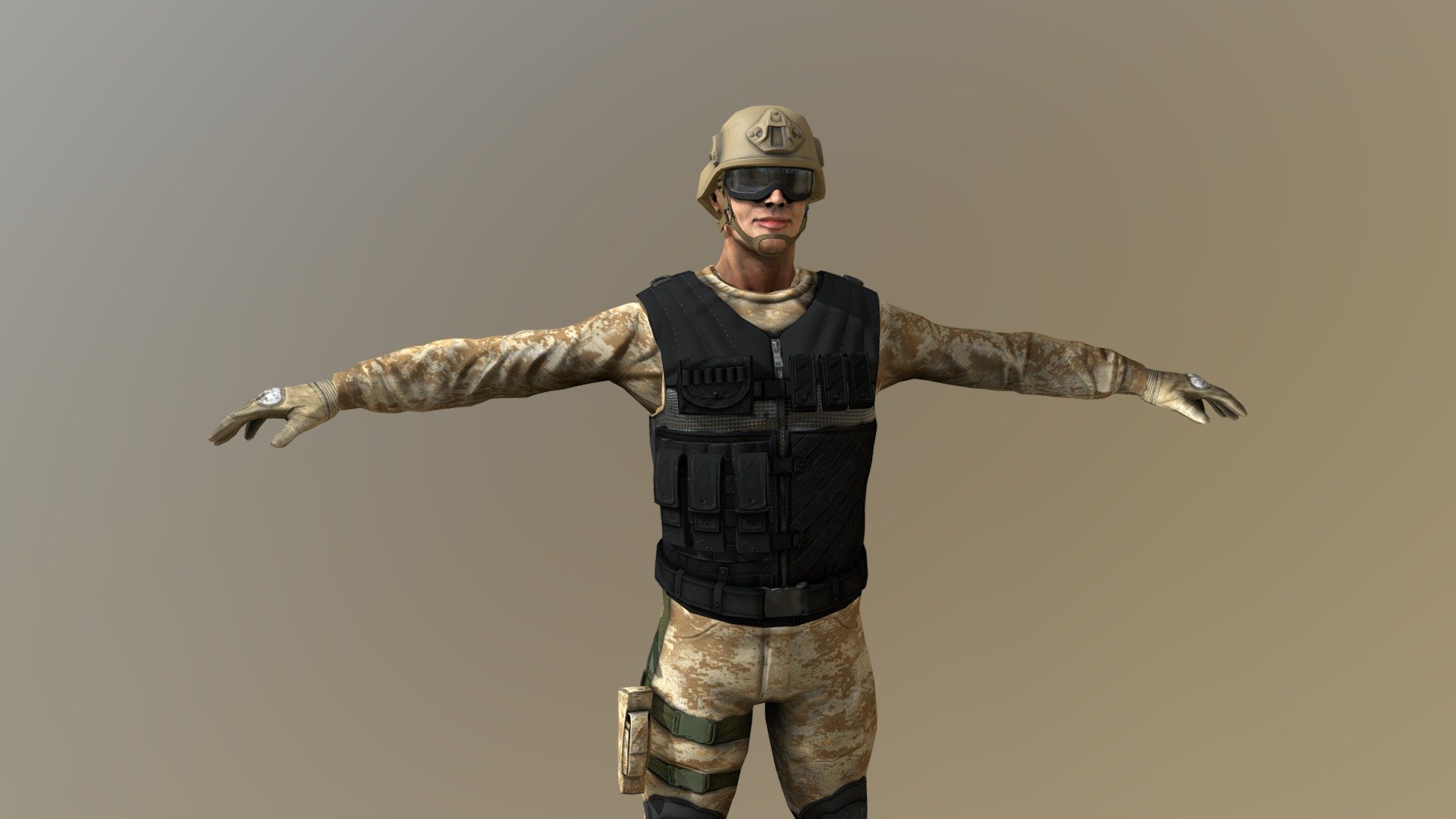 Soldier Rigged Humanoid Mixamo - Buy Royalty Free 3D model by ...