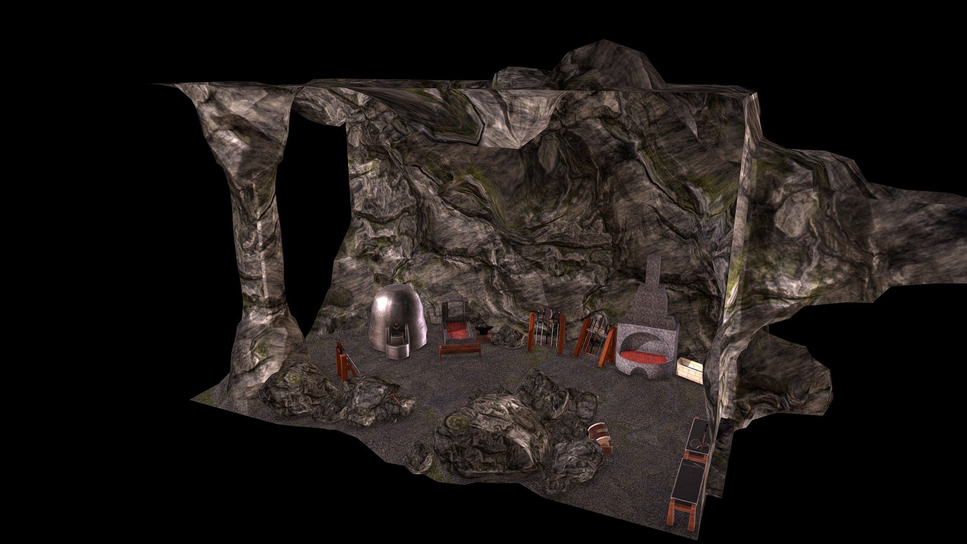 Blacksmiths Cave - 3D model by reconcloneaijh [f0e285e] - Sketchfab