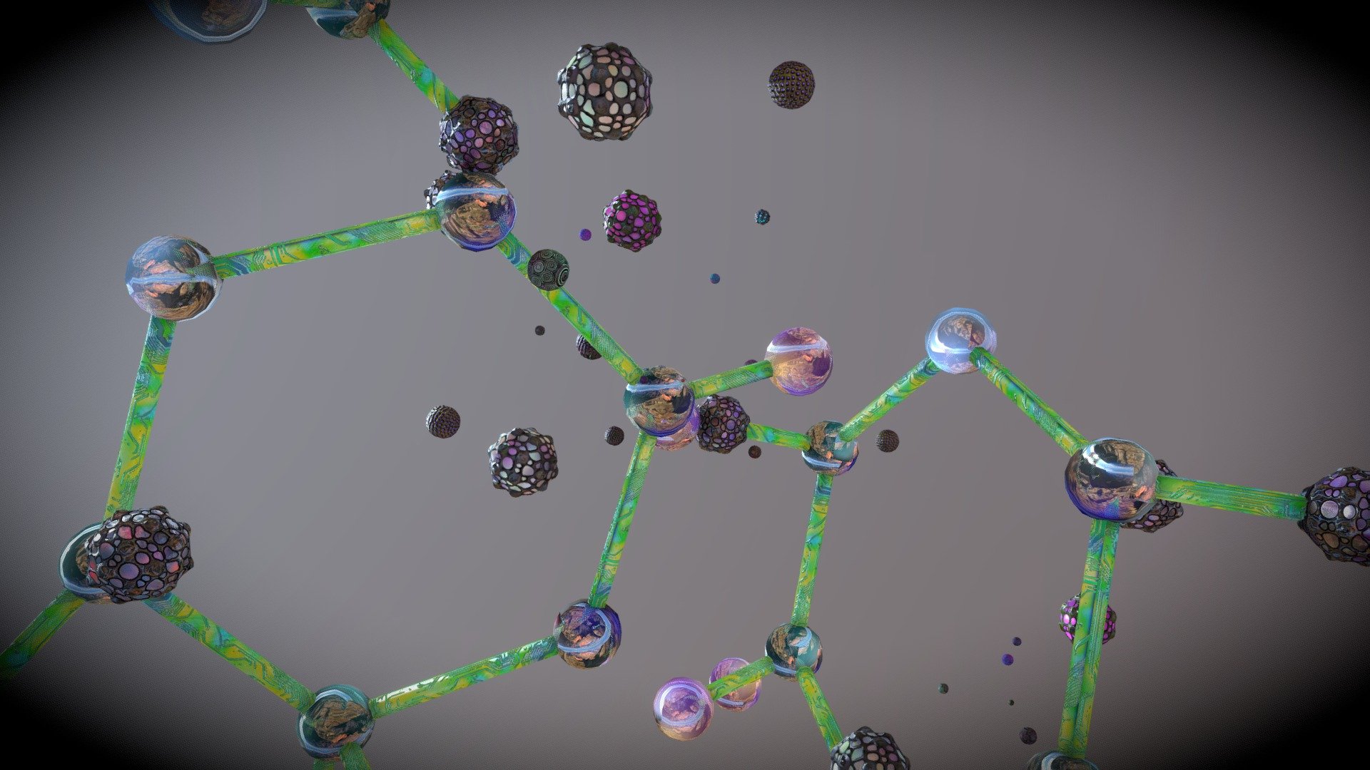 Molecules - 3D model by olga_poloukhine [f0e2eb7] - Sketchfab