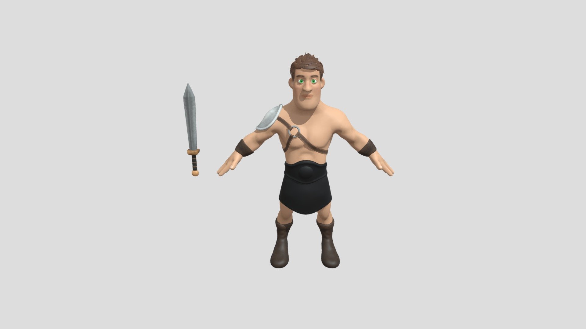 Stylized Gladiator - 3D model by RitleyManoel (@Ritley) [f0e3eb1 ...