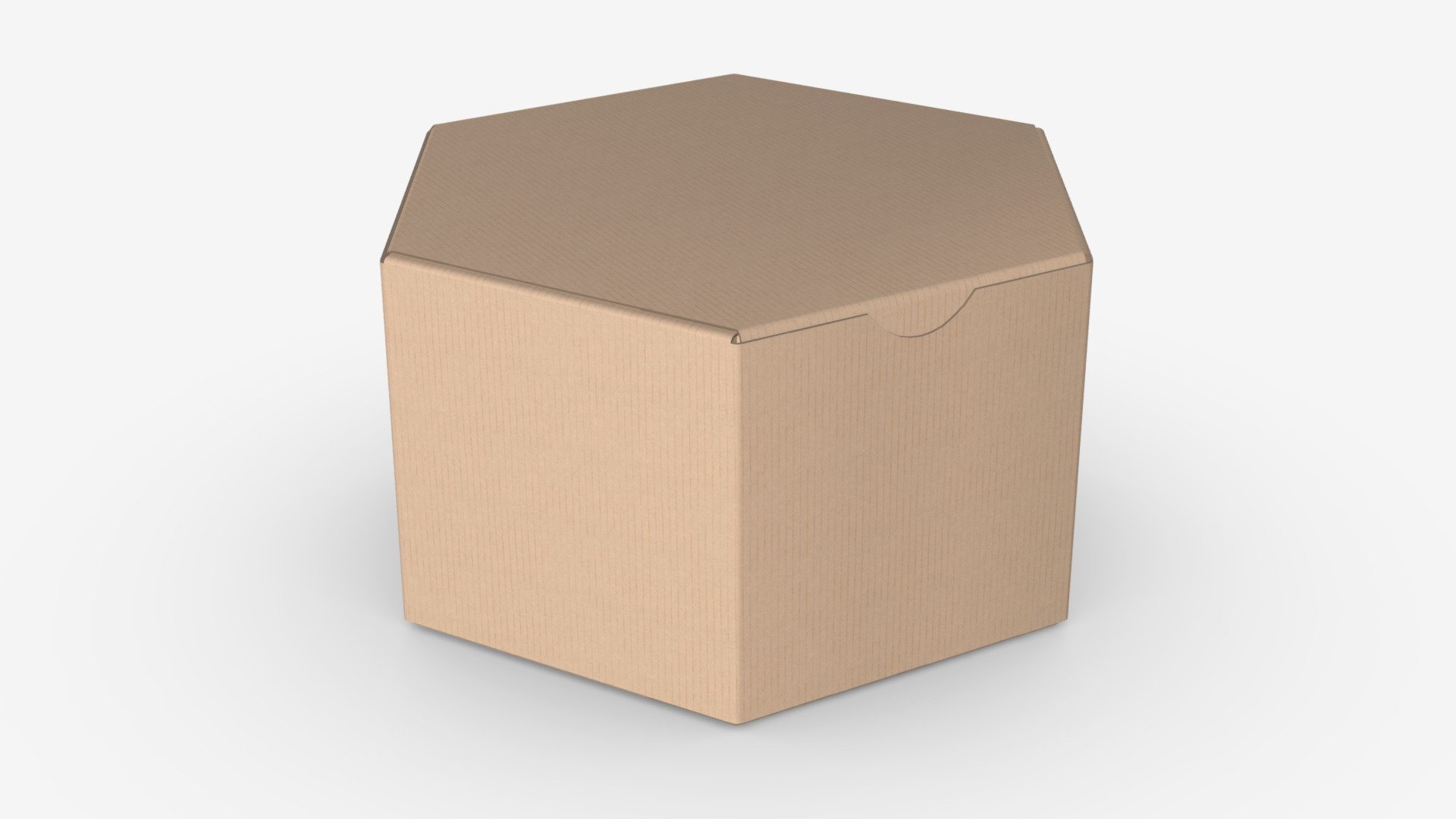 Hexagonal paper box closed 01 - Buy Royalty Free 3D model by HQ3DMOD ...