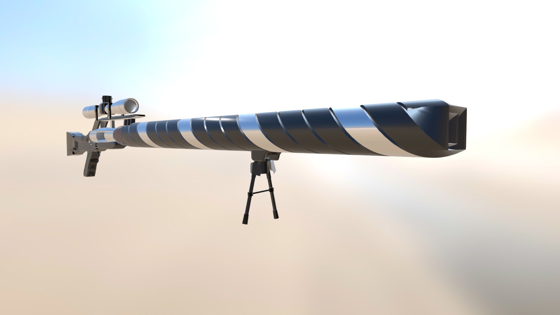 Laser Rifle - 3D model by Wakkedman Studios (@chrism) [f0e6e01] - Sketchfab
