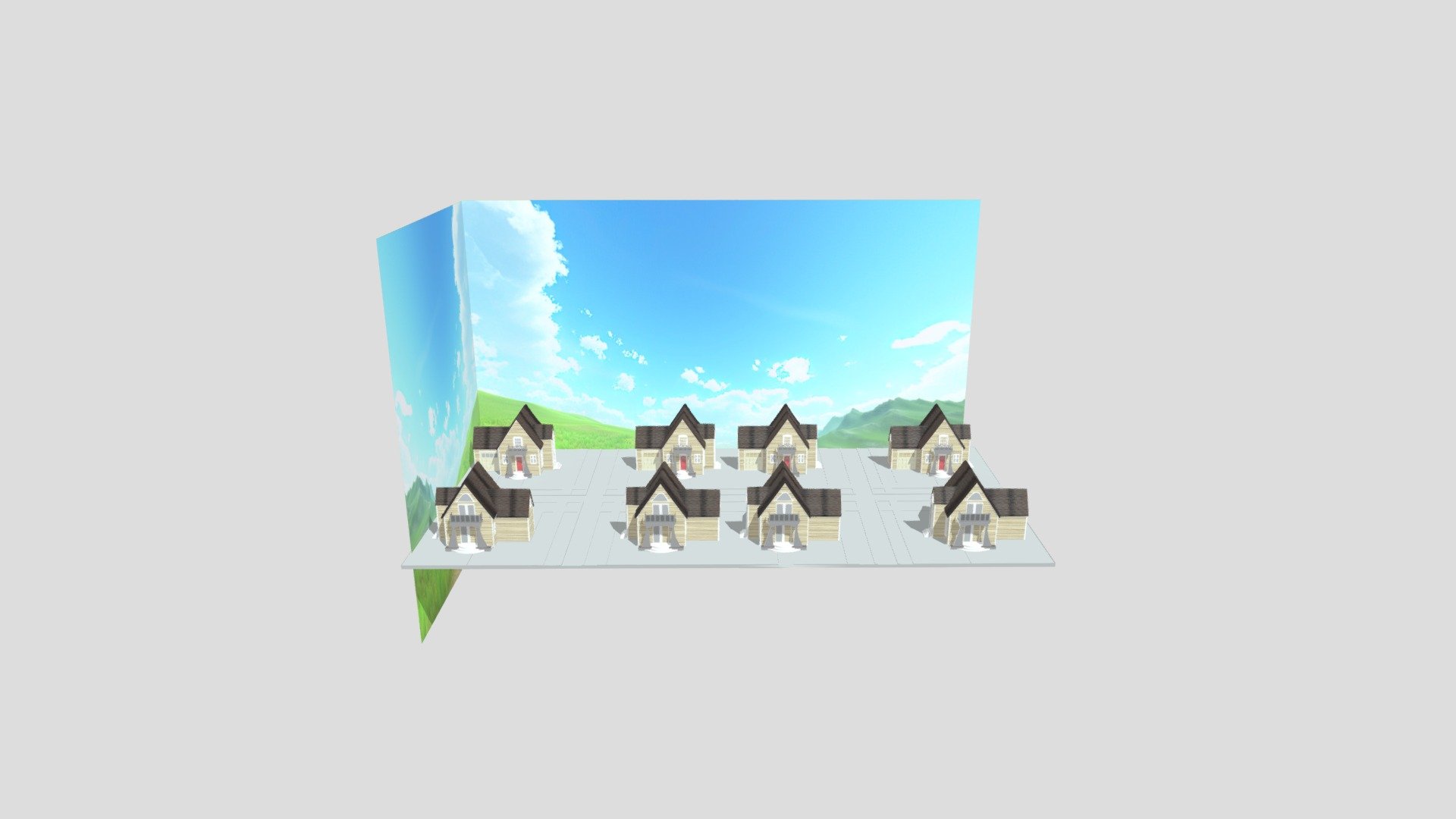 Little Town - 3D model by ikedir [f0e74ac] - Sketchfab