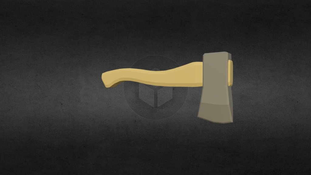 Low Poly Hatchet - 3D model by Shenquarh [f0e9fbe] - Sketchfab