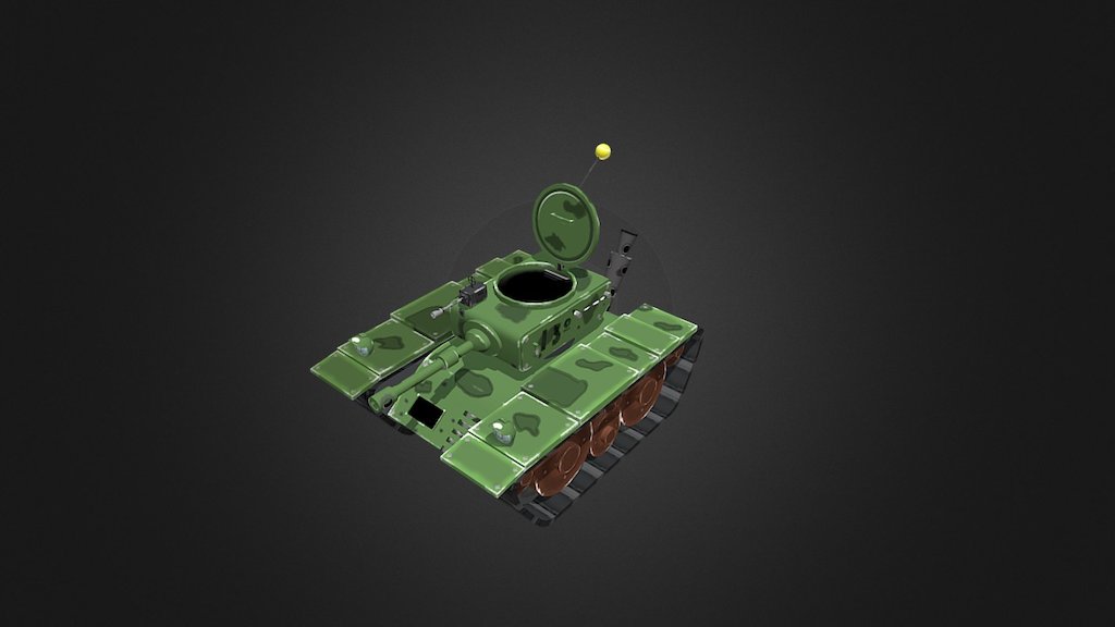 Cartoon Tank - 3D model by Aldrin (@manzano) [f0ebaa7] - Sketchfab