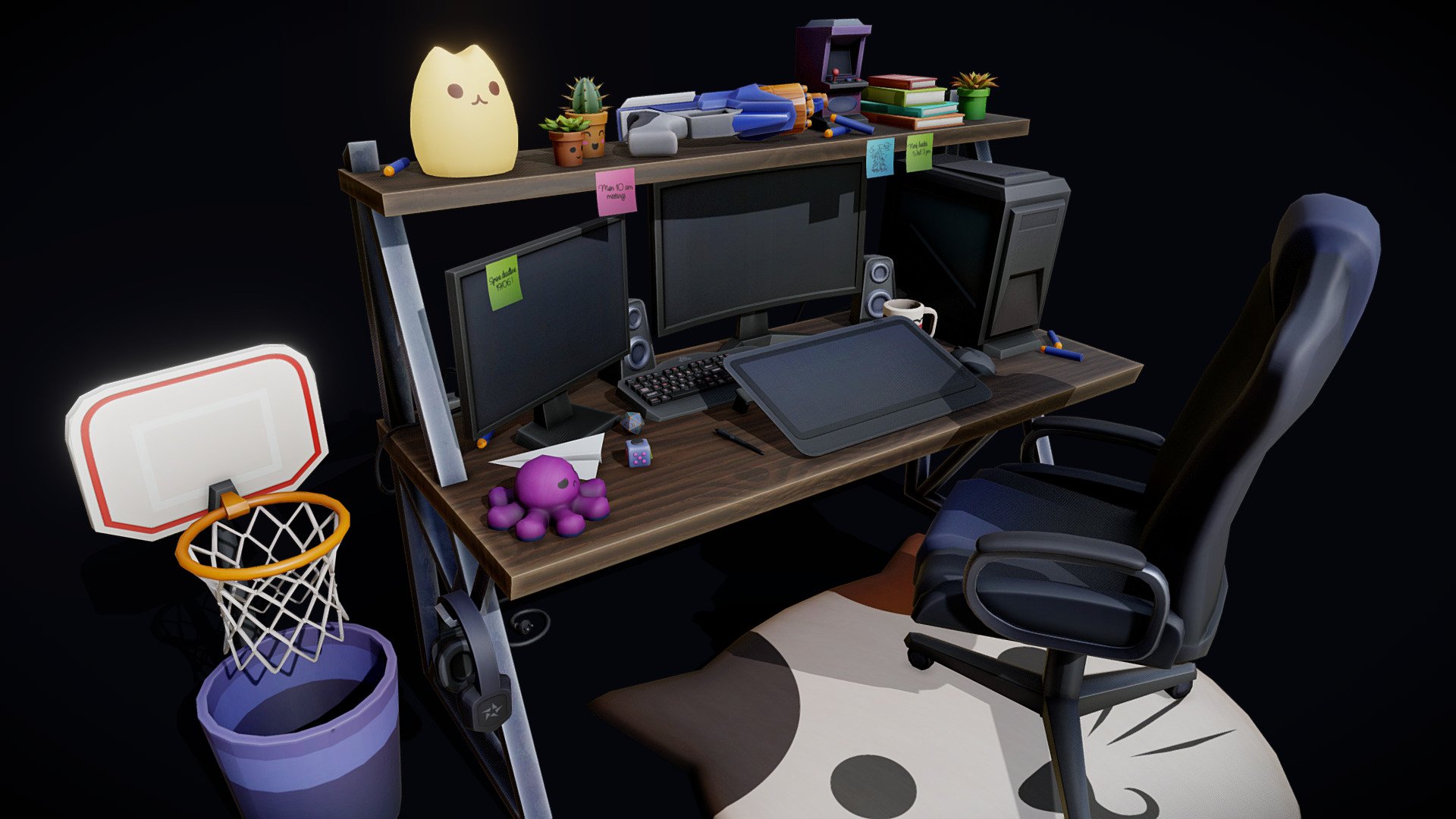 Game Dev Workstation - 3D model by Paulien Wygaerden (@Paulien ...