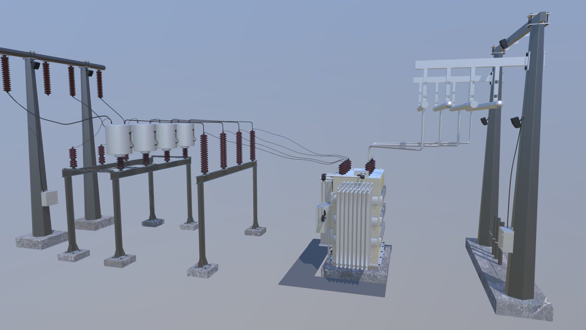 Substation - 3D model by GP Strategies (@ckaplan) [f0ee15b] - Sketchfab