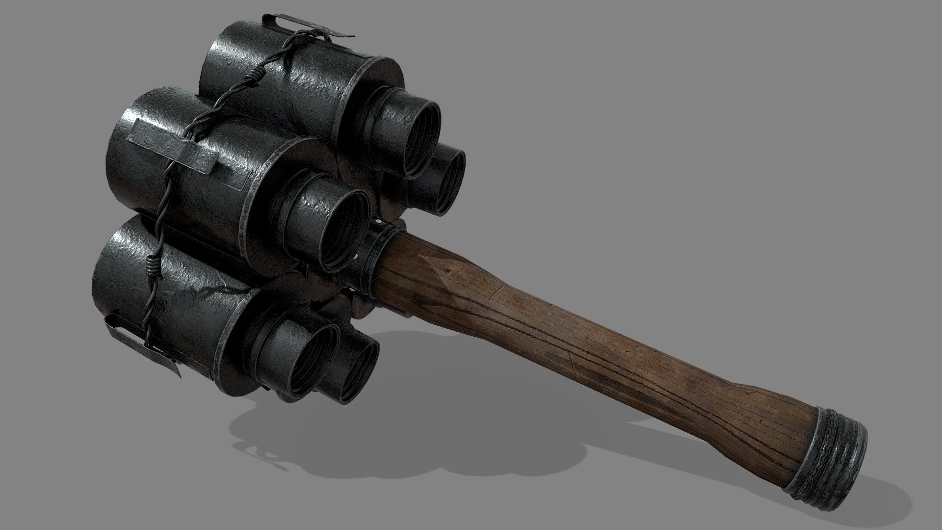 German cluster grenade - 3D model by Tymon Kasprzak (@Tymon_Kas) [f0ee623] - Sketchfab
