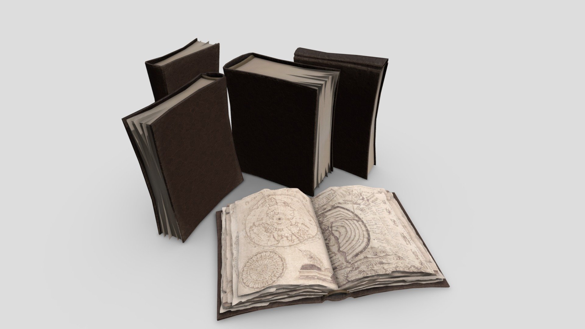 Books Low Poly - Download Free 3D model by AzTiZ [f0f04ab] - Sketchfab
