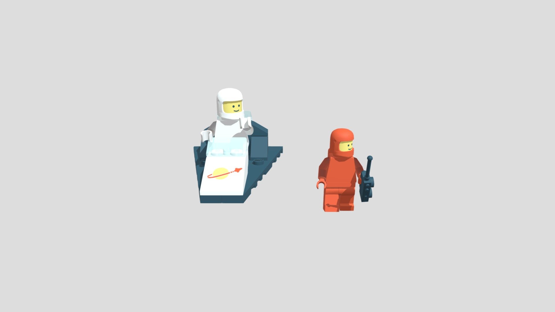 LEGO Custom Classic Spaceship - 3D model by GaberGaming ...
