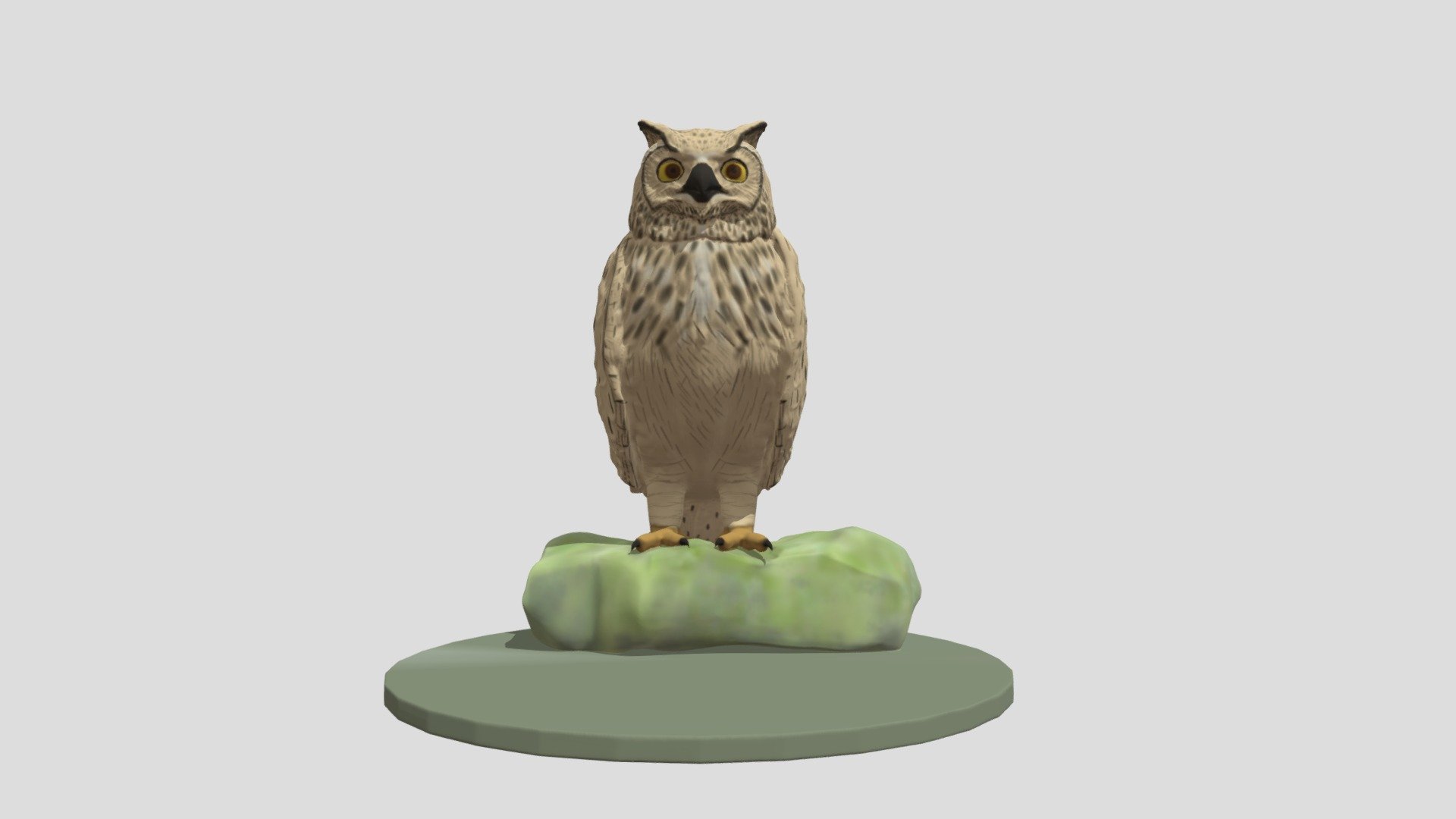 Búho - 3D model by Nutibara (@gajimenez) [f0f2667] - Sketchfab