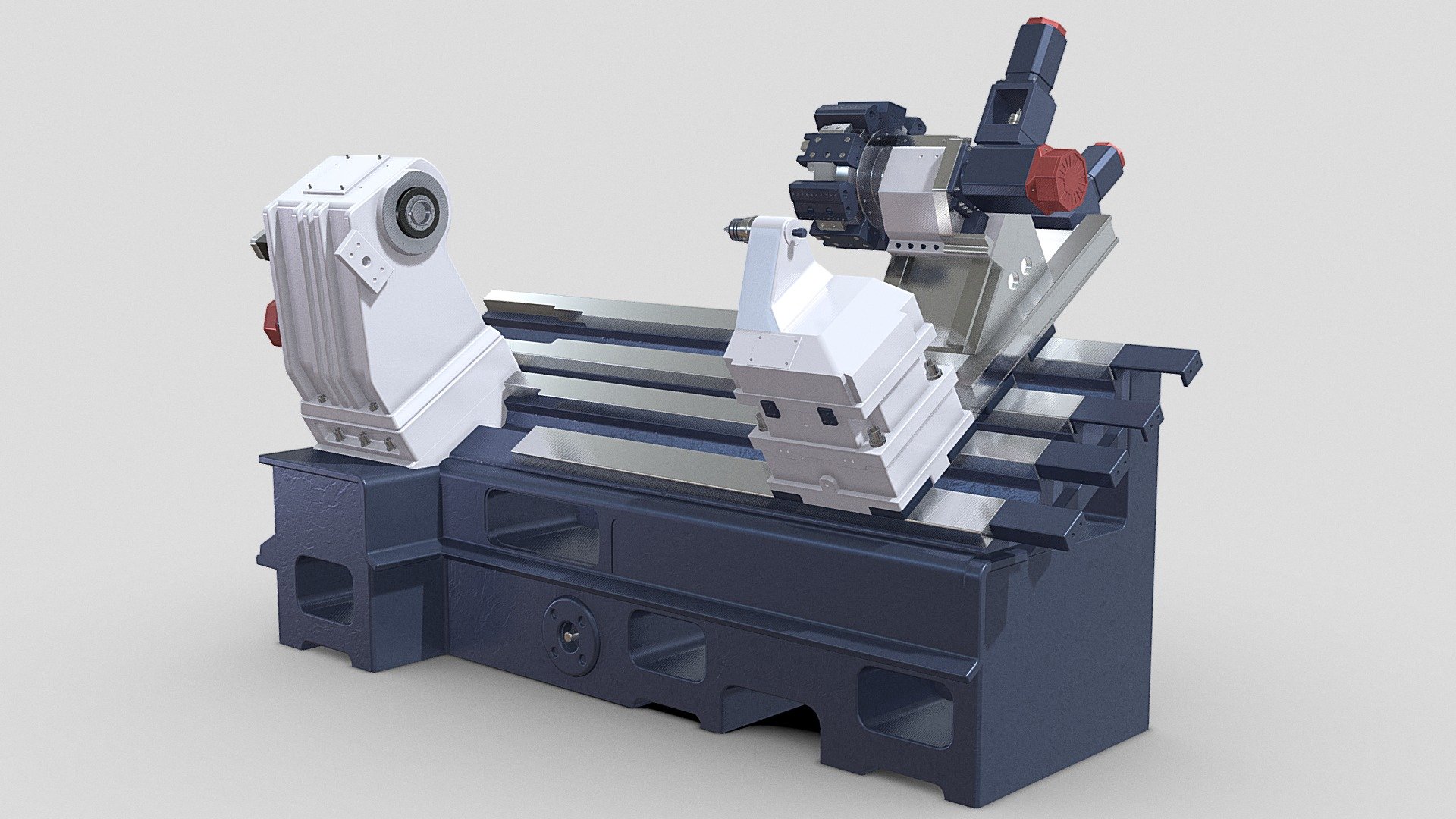 CNC 선반 내부 - 3D model by illunex [f0f37a2] - Sketchfab