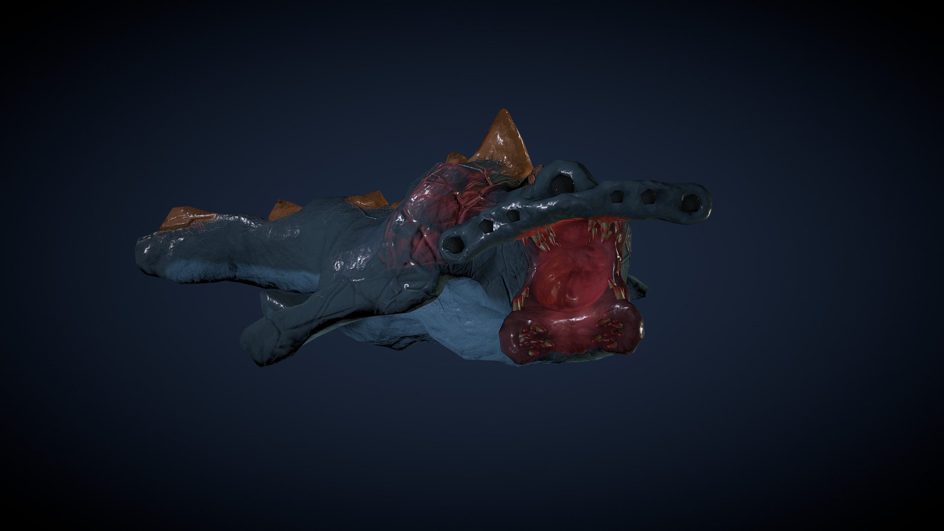 Snatcher - Mutant Hammerhead Shark Creature - Download Free 3D model by ...