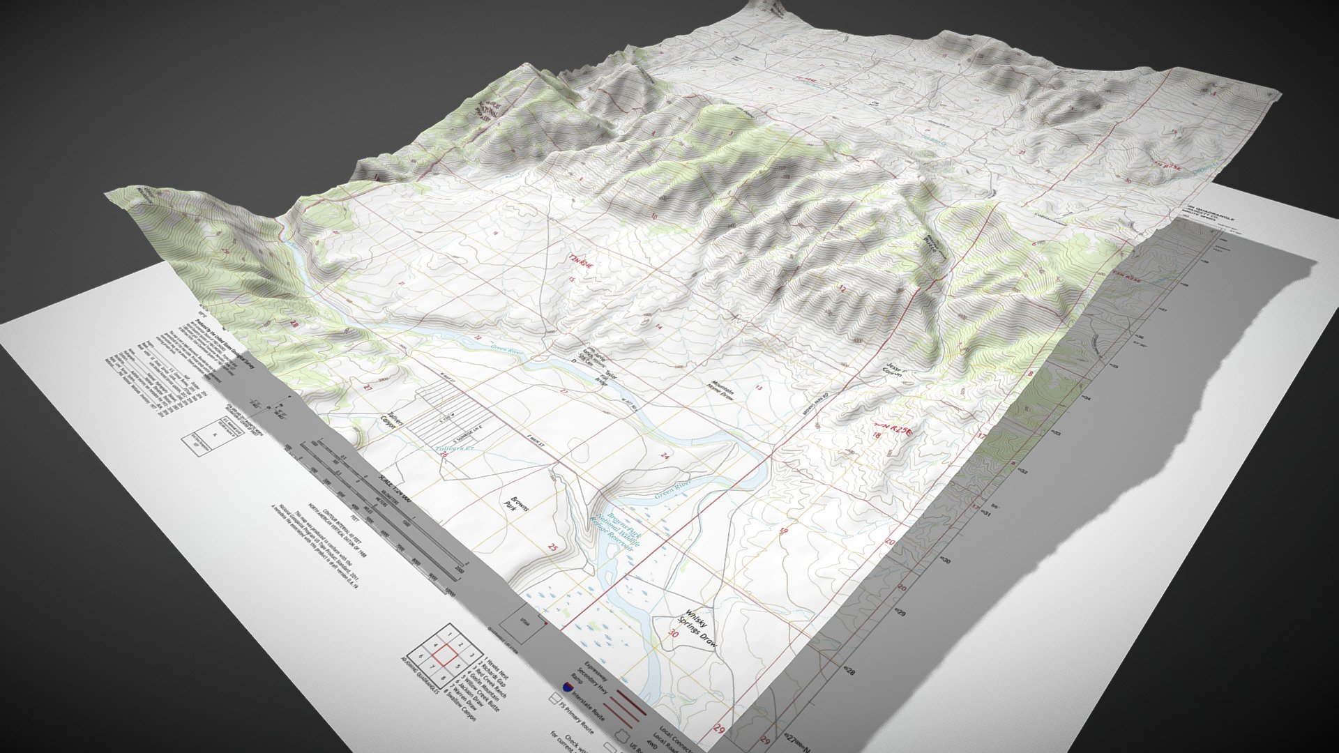 John Jarvie Historical Ranch (3D Topo) - Download Free 3D model by ...