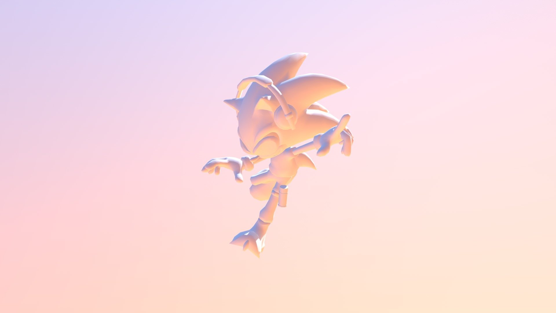 Jet-set-sonic - 3D model by tuvil360 [f0f8b0d] - Sketchfab