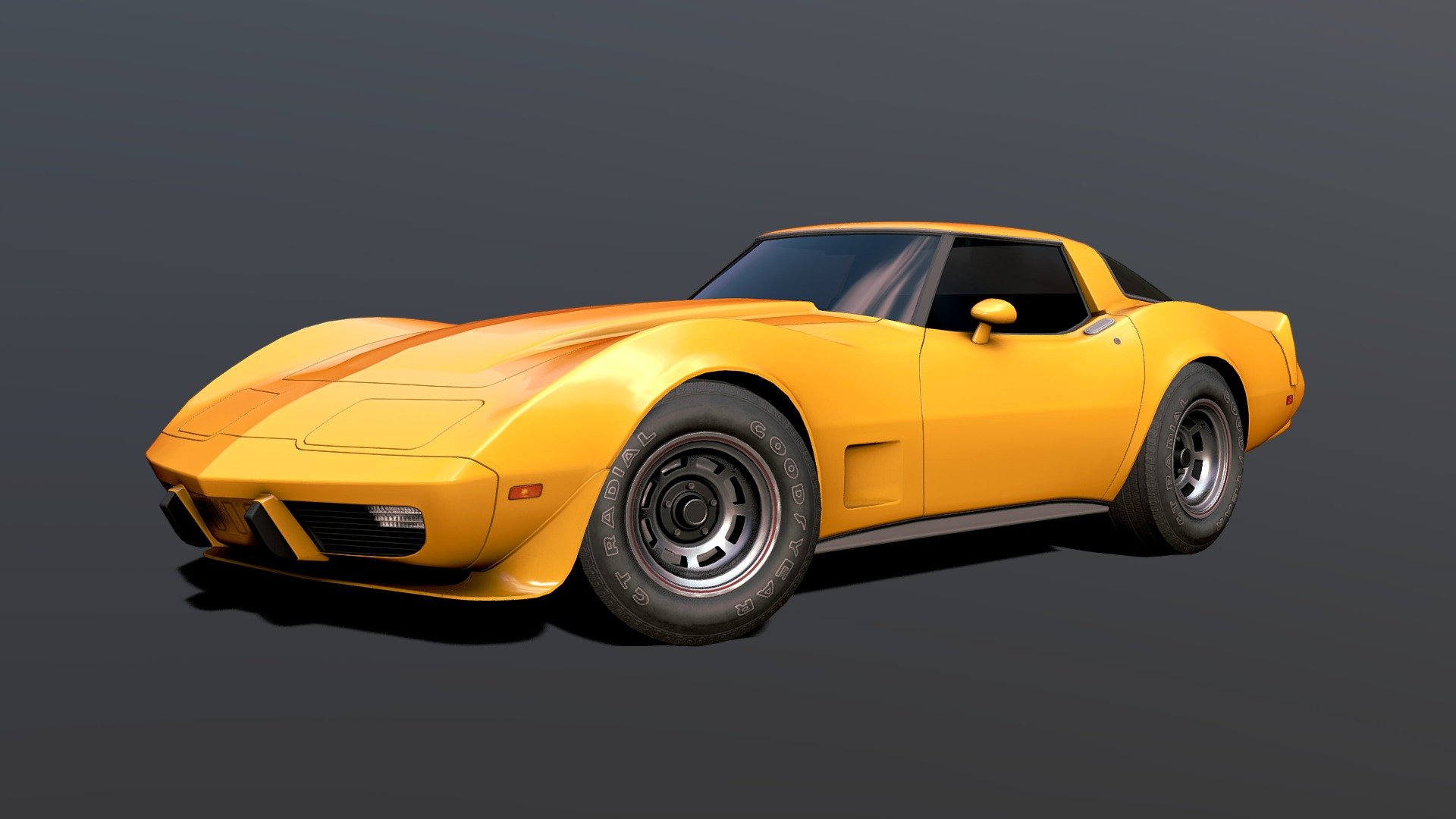 Chevrolet Corvette 1978 - 3D model by kanistra [f0fb083] - Sketchfab