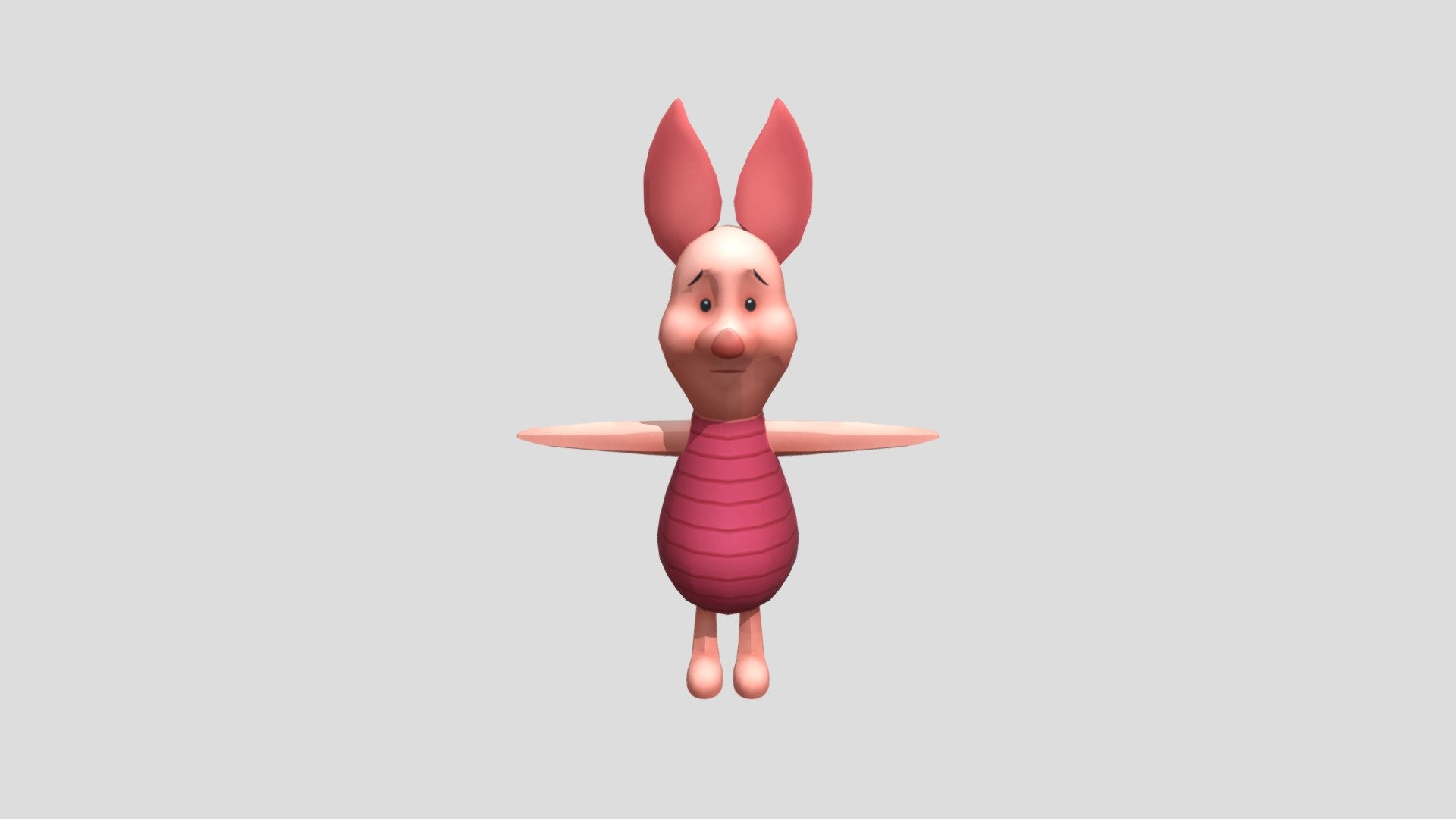 Play Station 2 - Kingdom Hearts 2 - Piglet (3) - 3D model by Kkkk ...