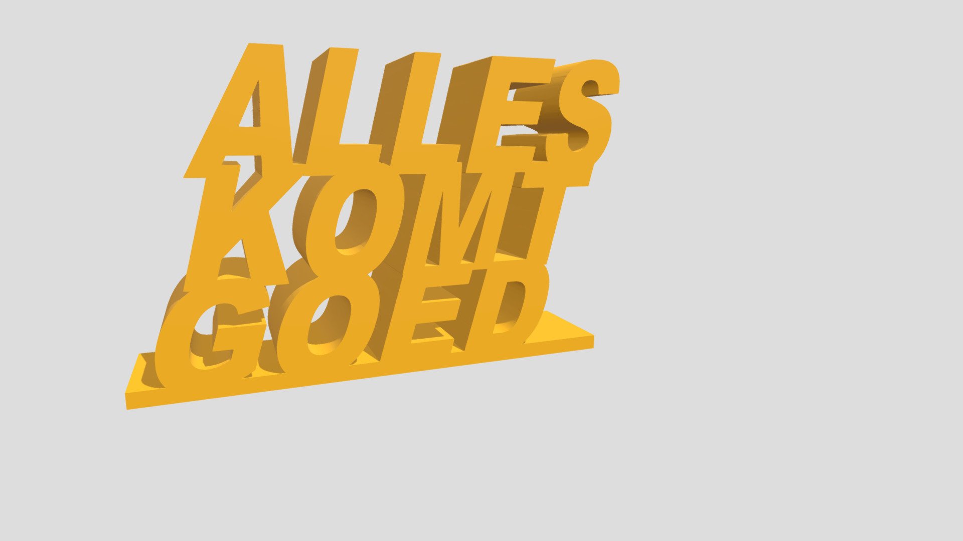 Alles Komt Goed - 3D model by Robert Vissers (@rhvissers) [f0fd07a ...